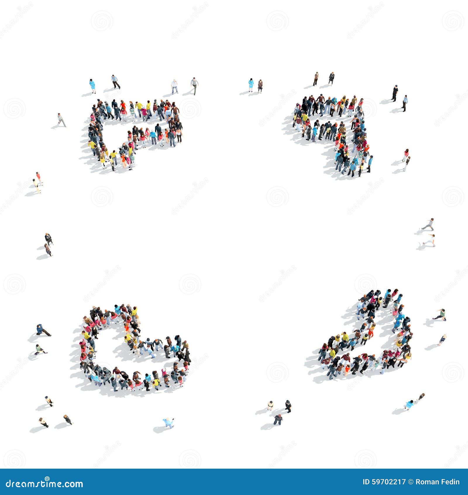 Crowd In The Shape Of An Arrow Stock Image | CartoonDealer.com #48853261