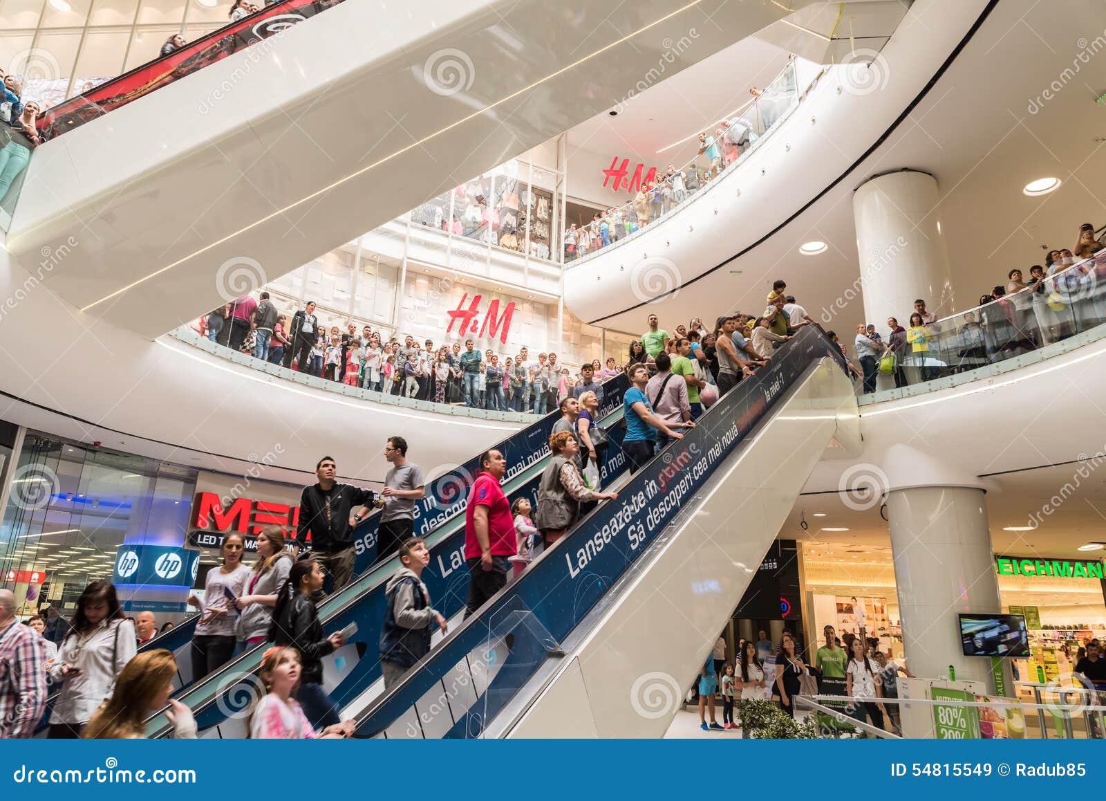 People Crowd Shopping in Luxury Mall Interior Editorial Stock Image ...
