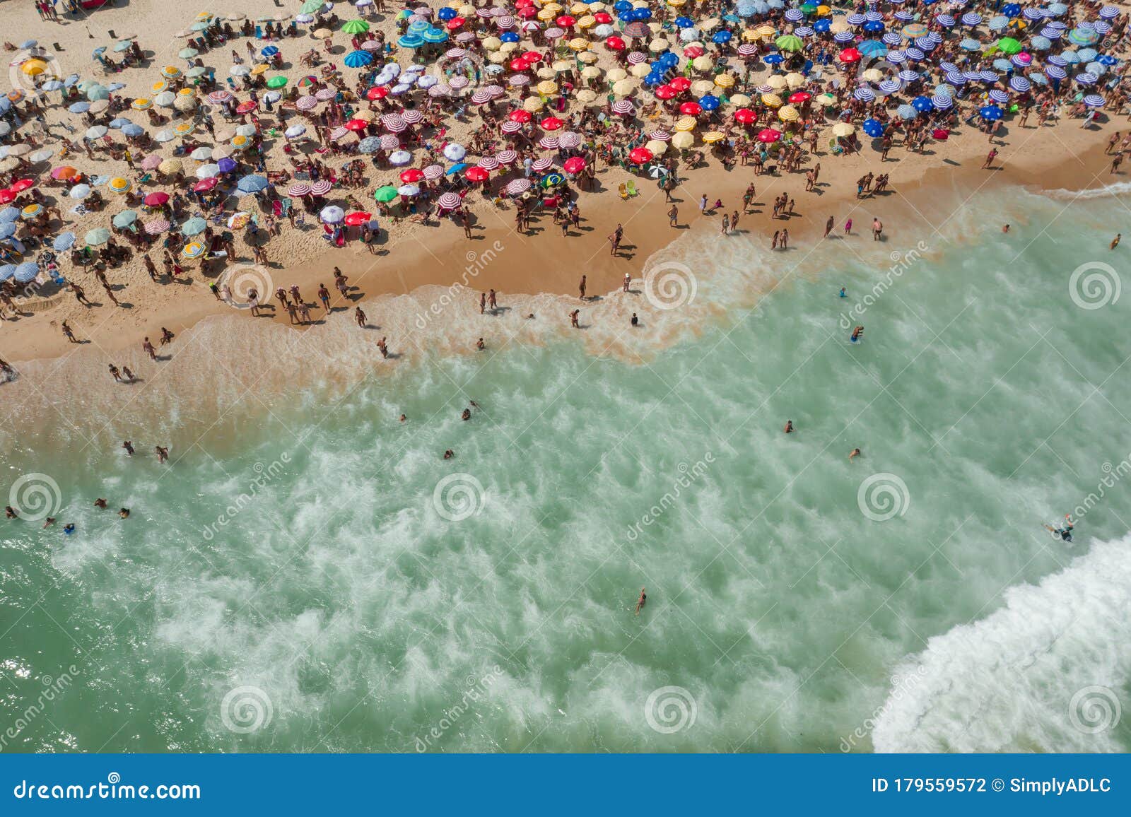 Rio Beach Crowded