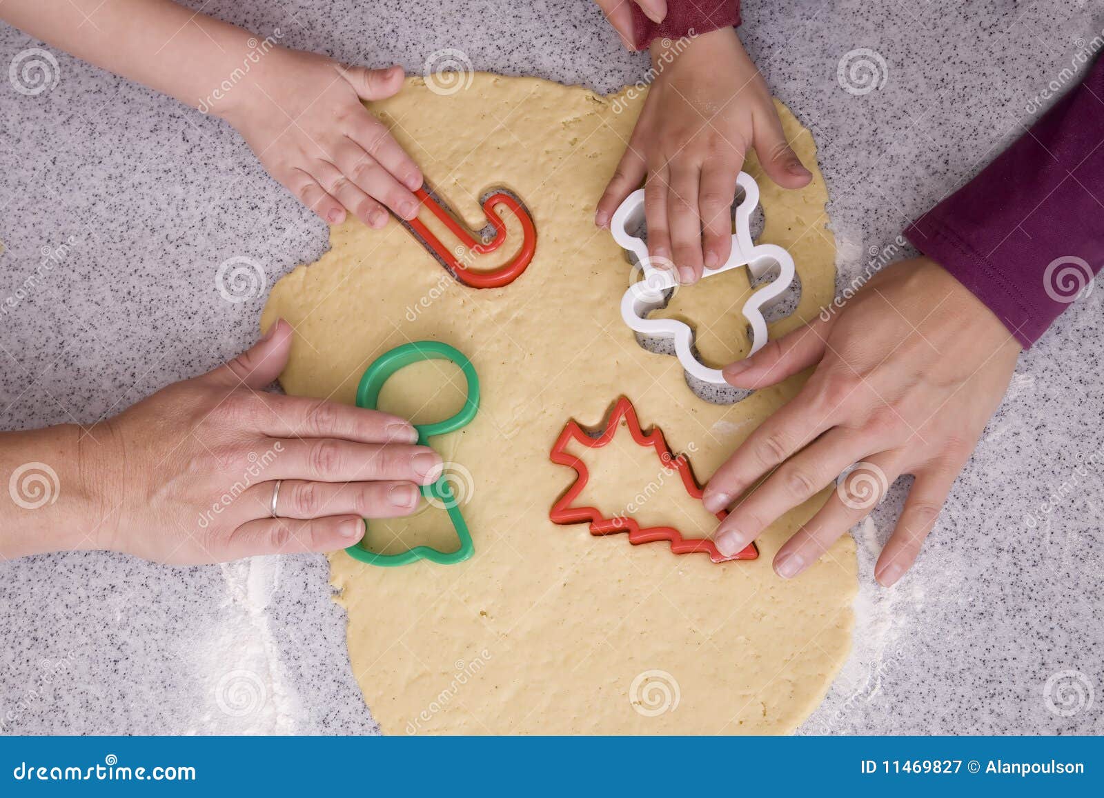 People cutting out cookies stock image. Image of domestic - 11469827