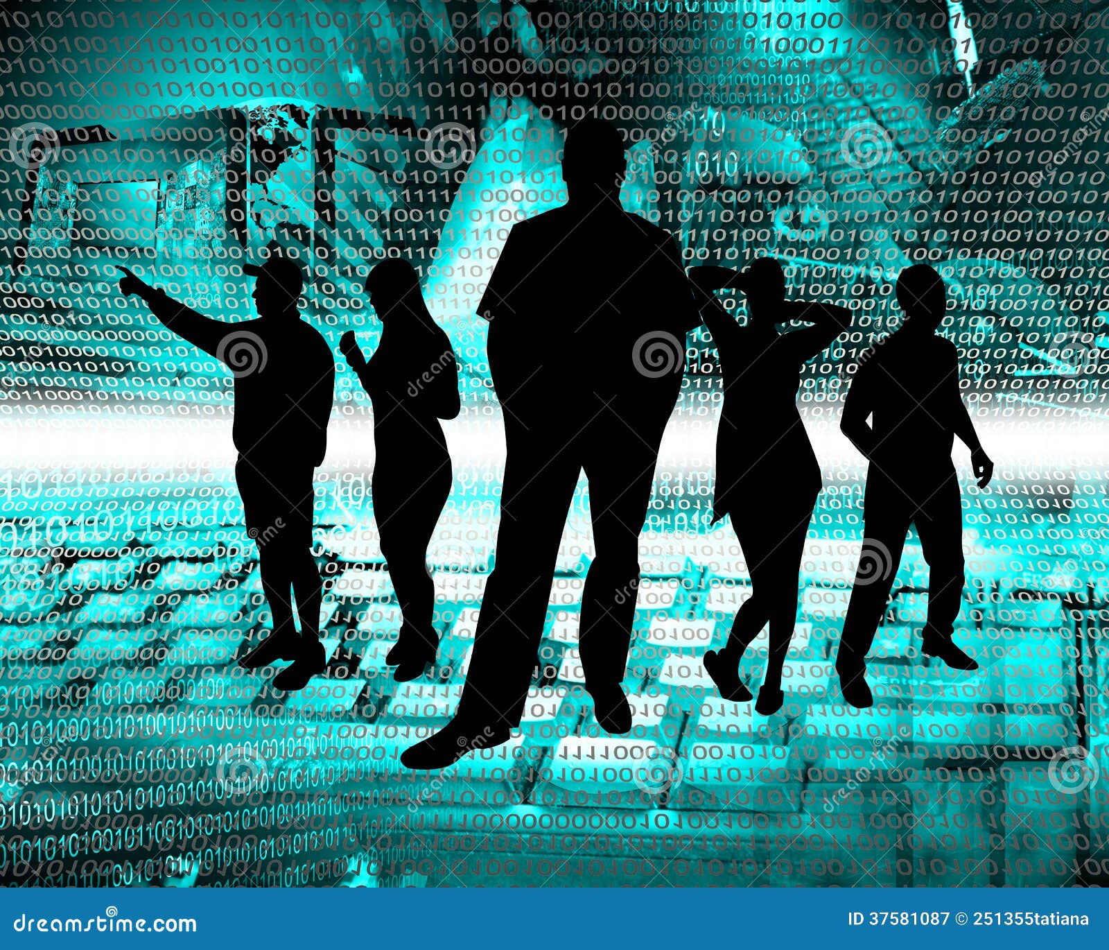 People in cyberspace stock image. Image of network, hacking - 37581087