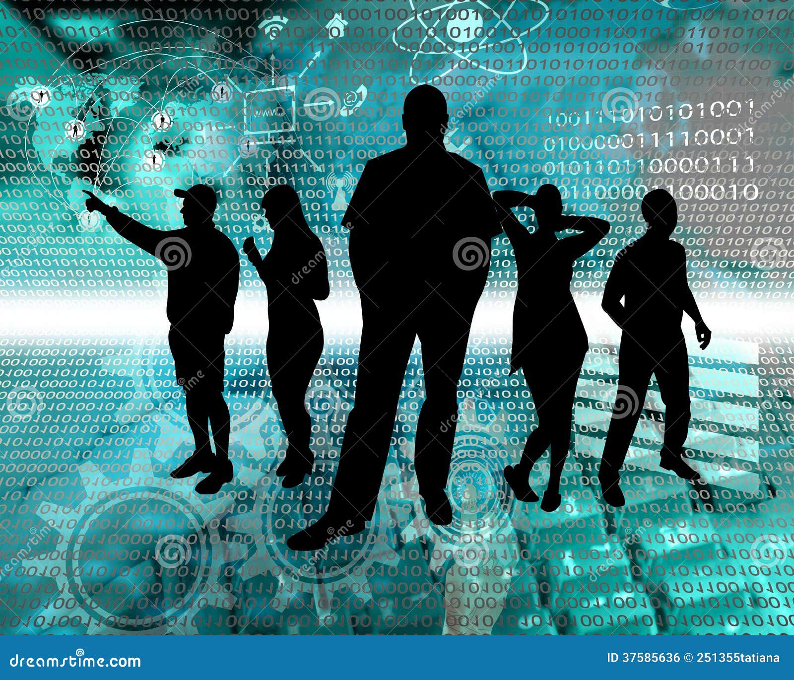 People in cyberspace stock photo. Image of robber, hoody - 37585636