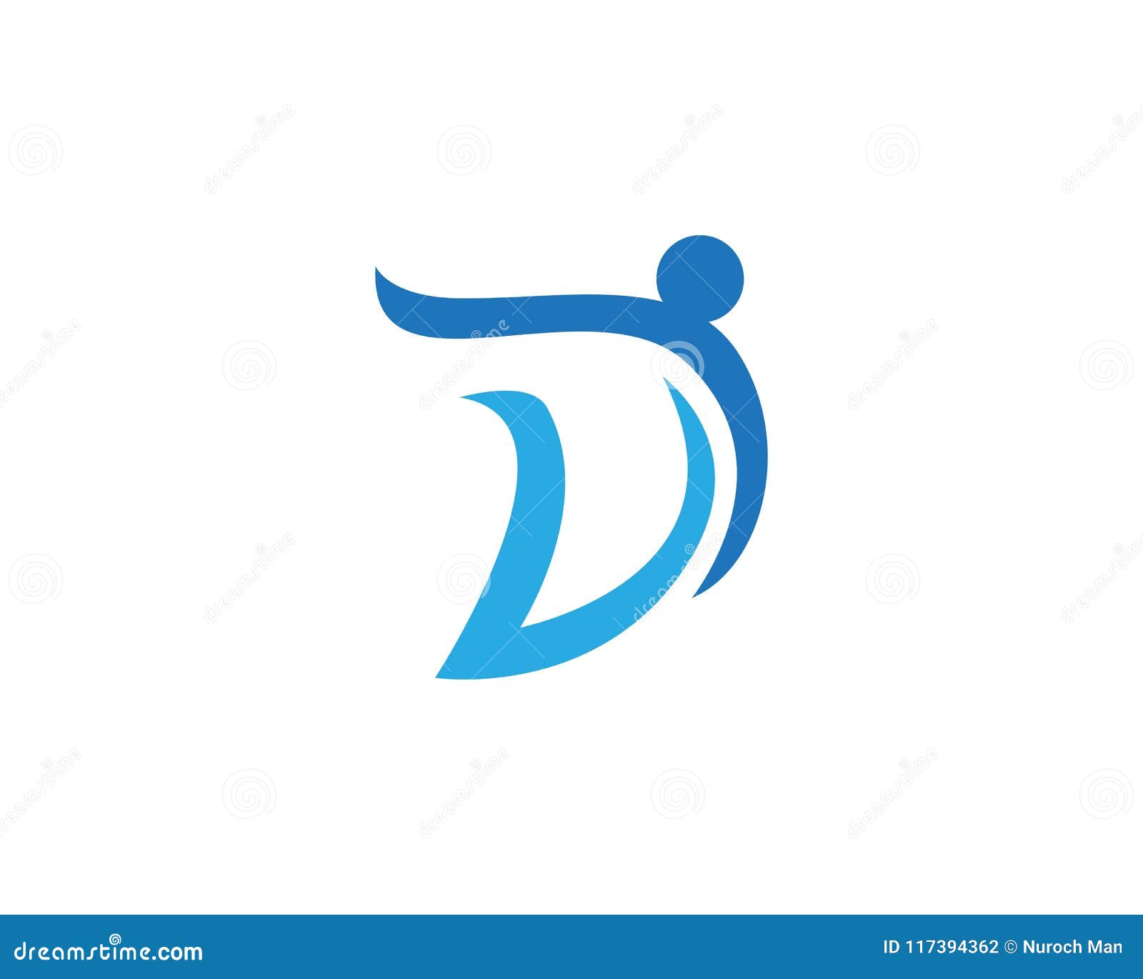 People D Letter Logos Symbols Stock Vector - Illustration of meditation ...