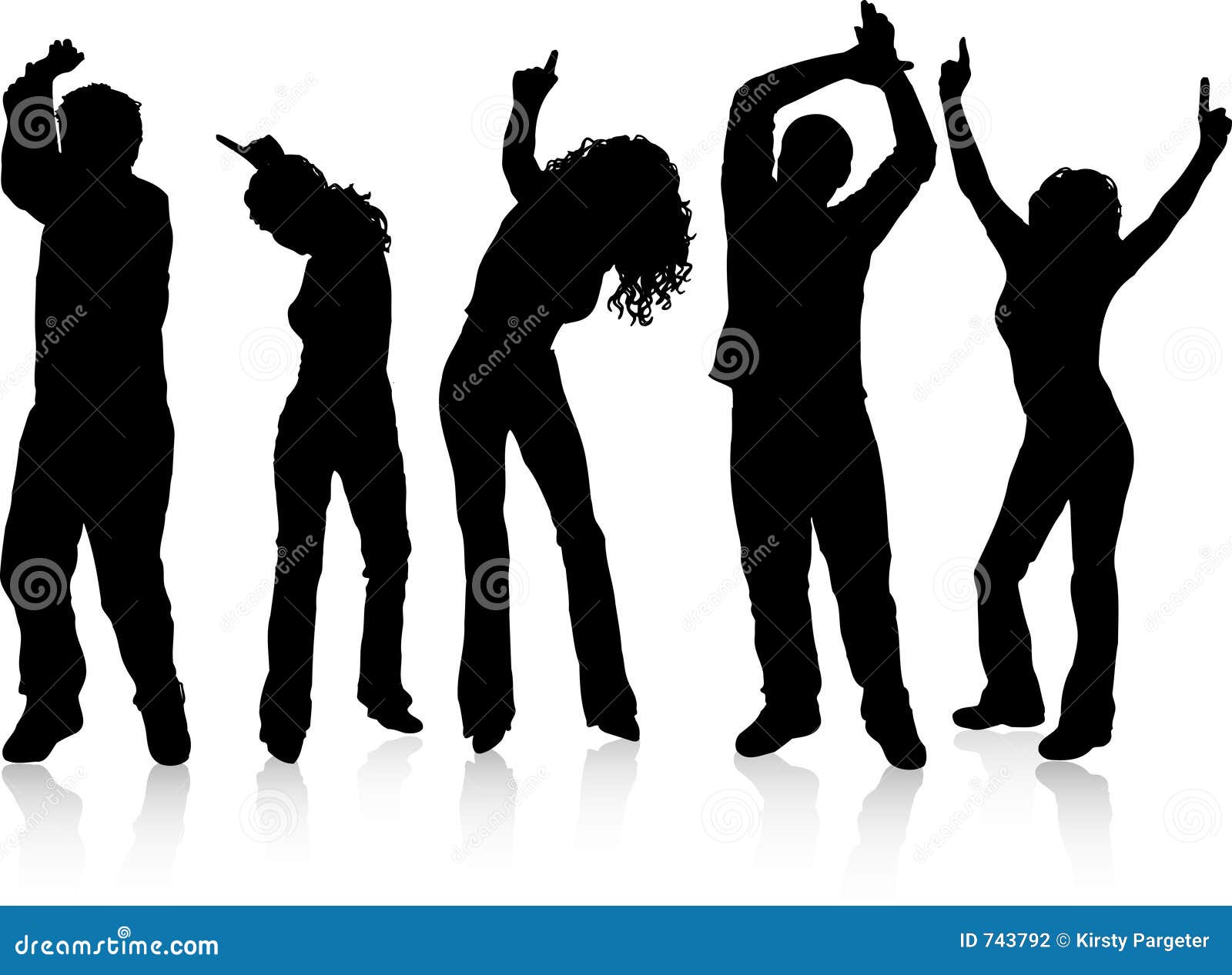 People dancing stock vector. Illustration of teenager, dance - 743792