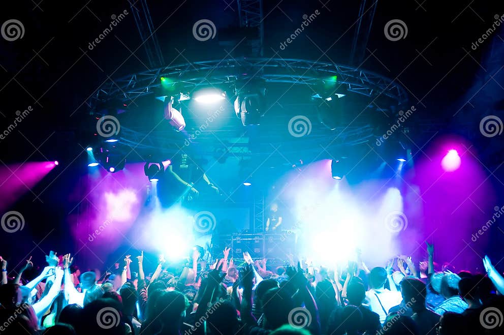 People Dancing at the Concert Stock Image - Image of audience, dance ...