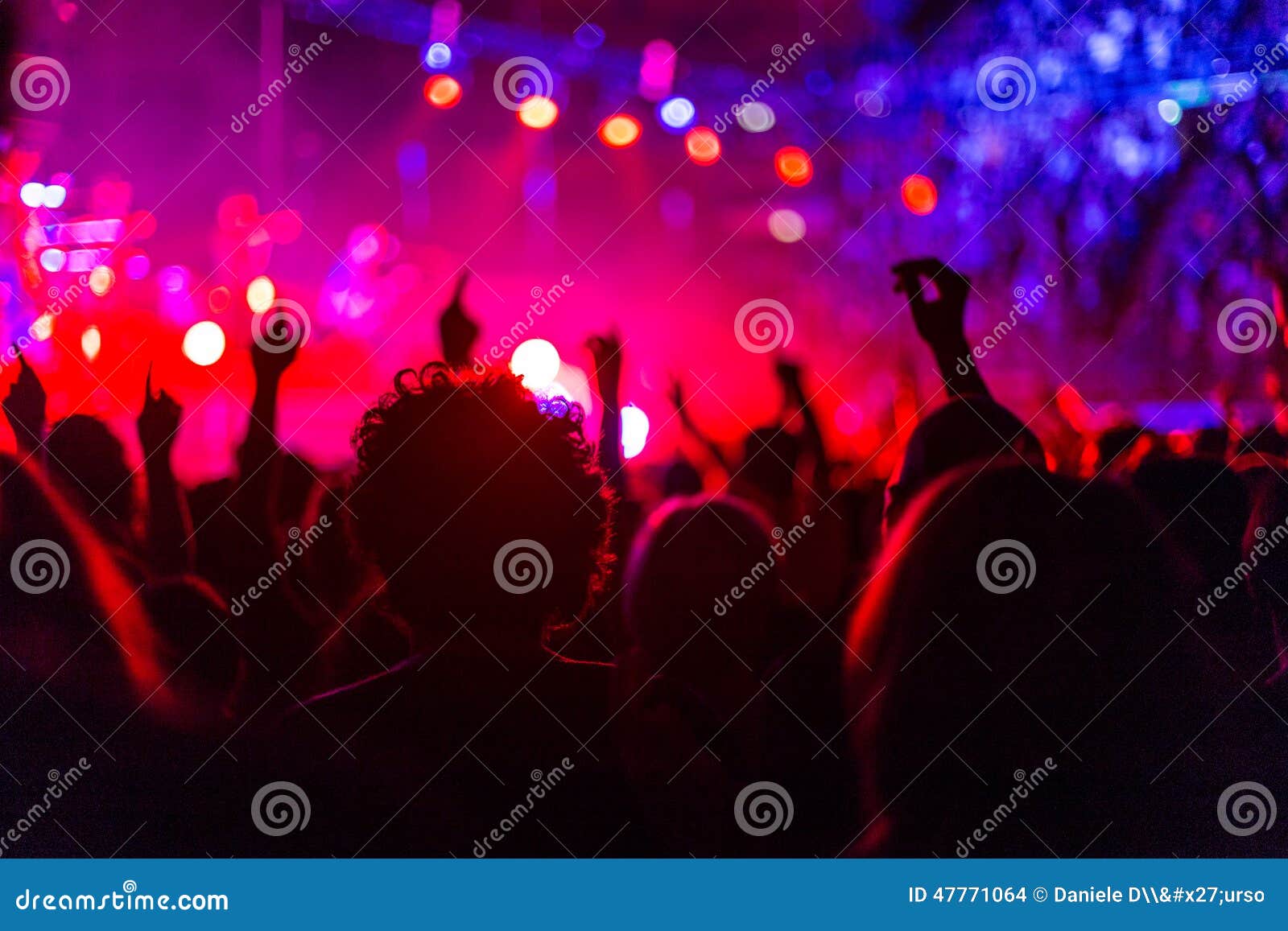 People dancing at concert stock photo. Image of hands - 47771064
