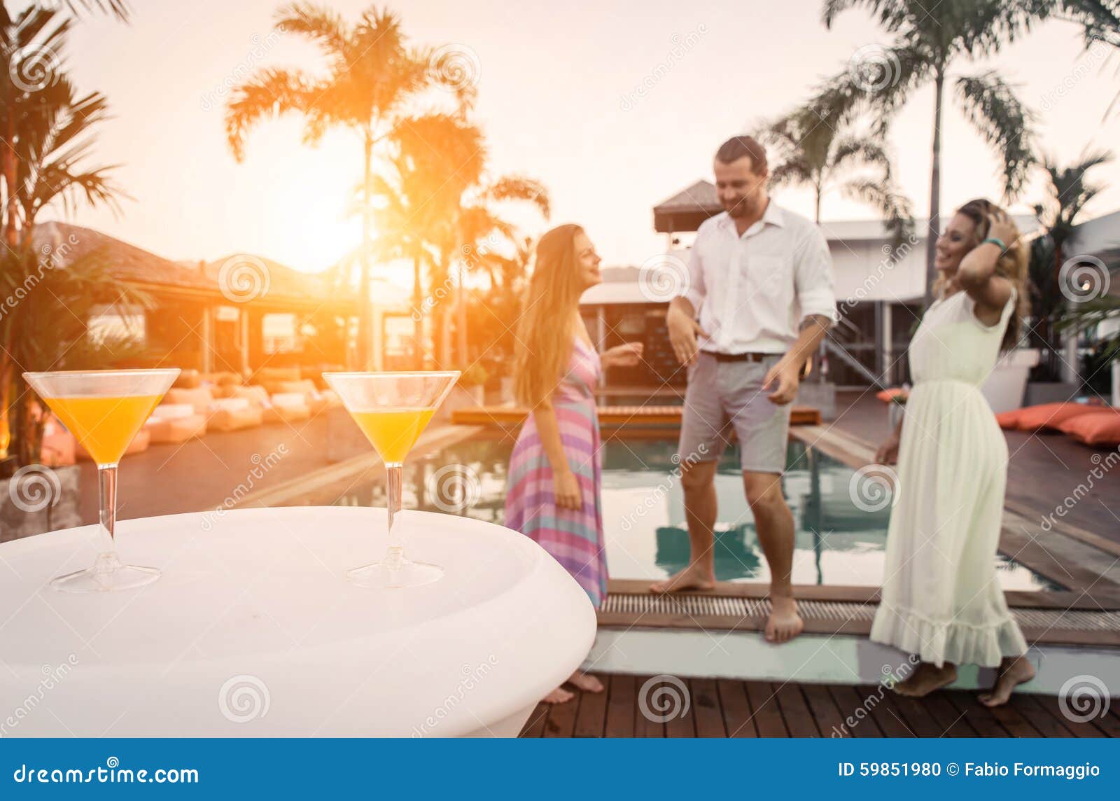 People Dancing in Front the Swimming Pool Stock Photo - Image of juice ...