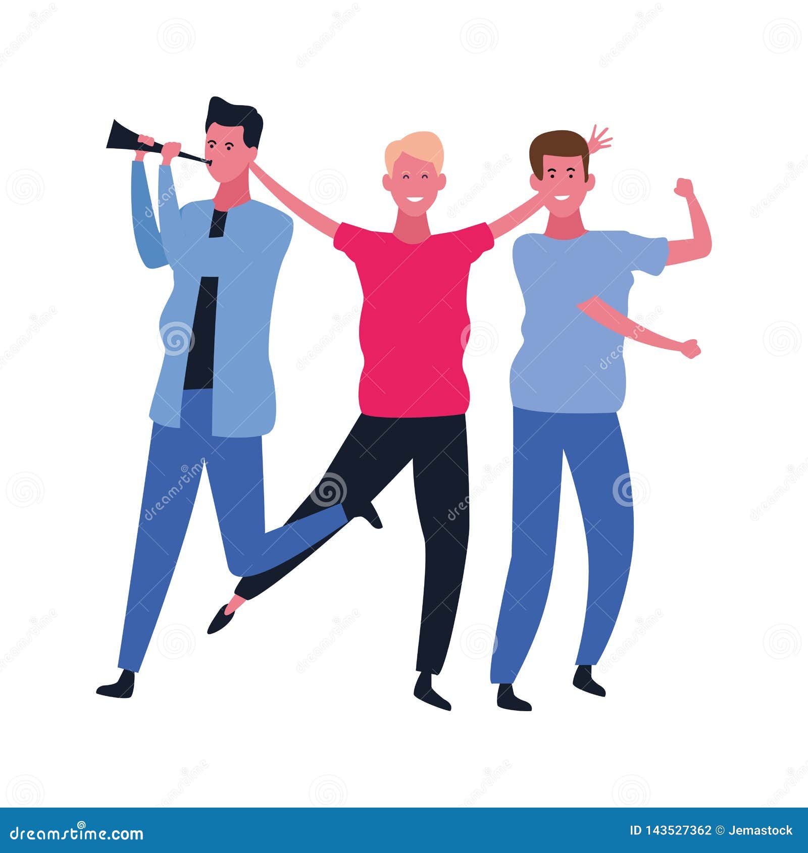 People Dancing and Having Fun Stock Vector - Illustration of casual ...