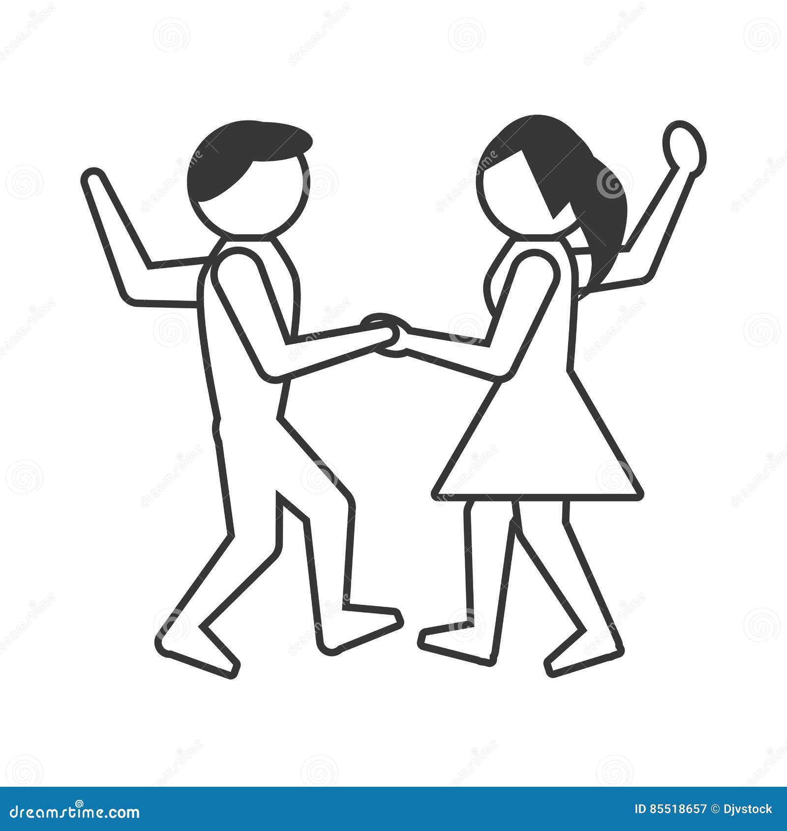People dancing icon design stock illustration. Illustration of clipart ...