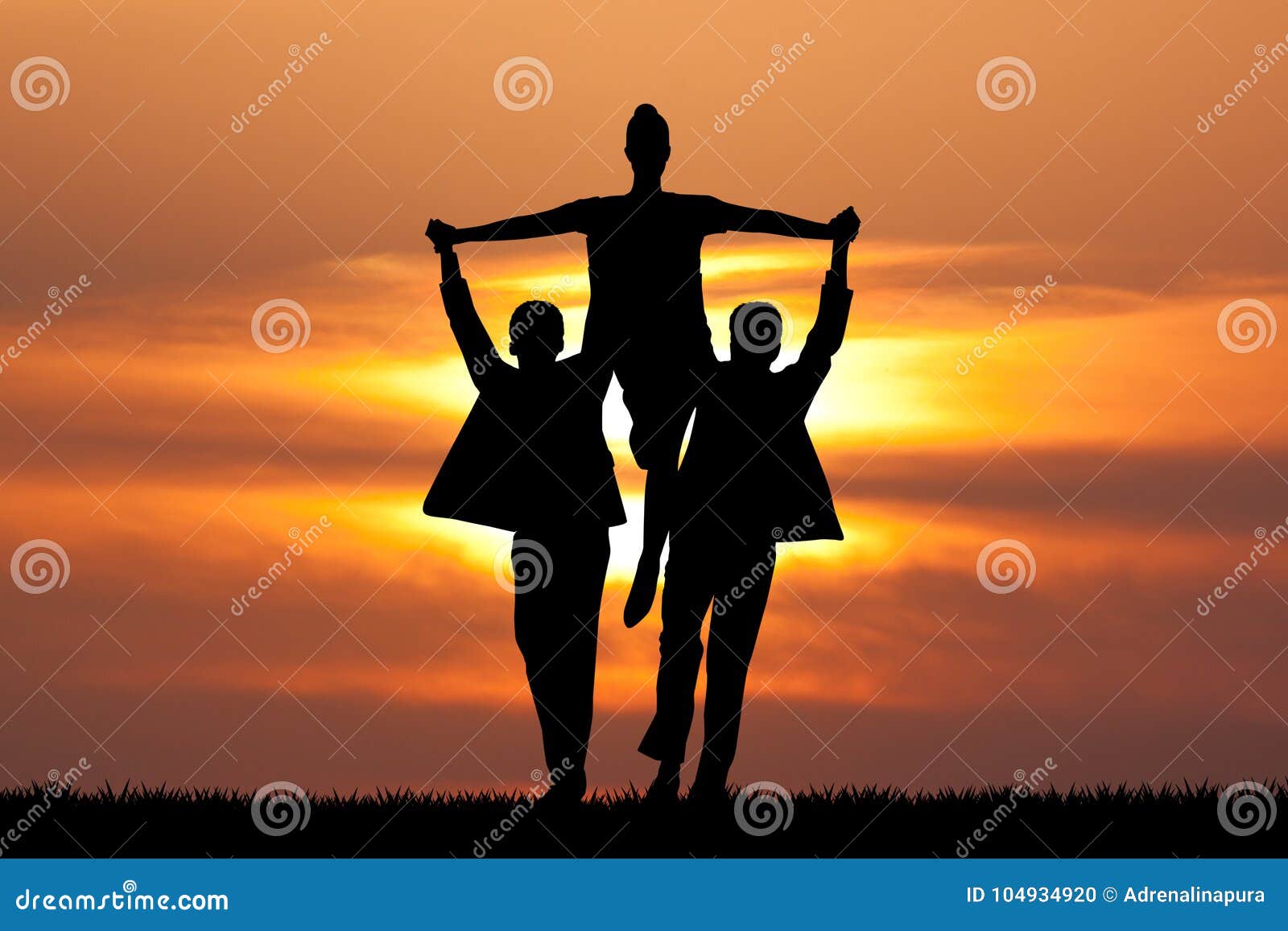 People dancing at sunset stock illustration. Illustration of artist ...