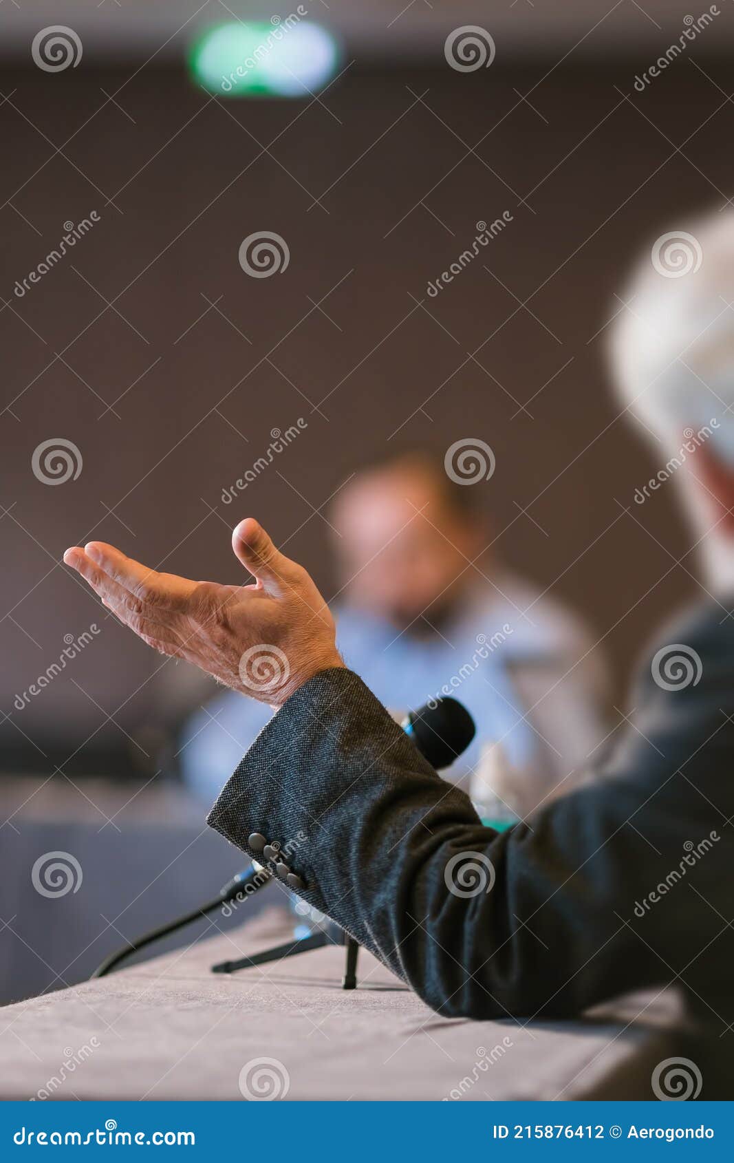 People Debating at Seminar Presentation Stock Photo - Image of ...