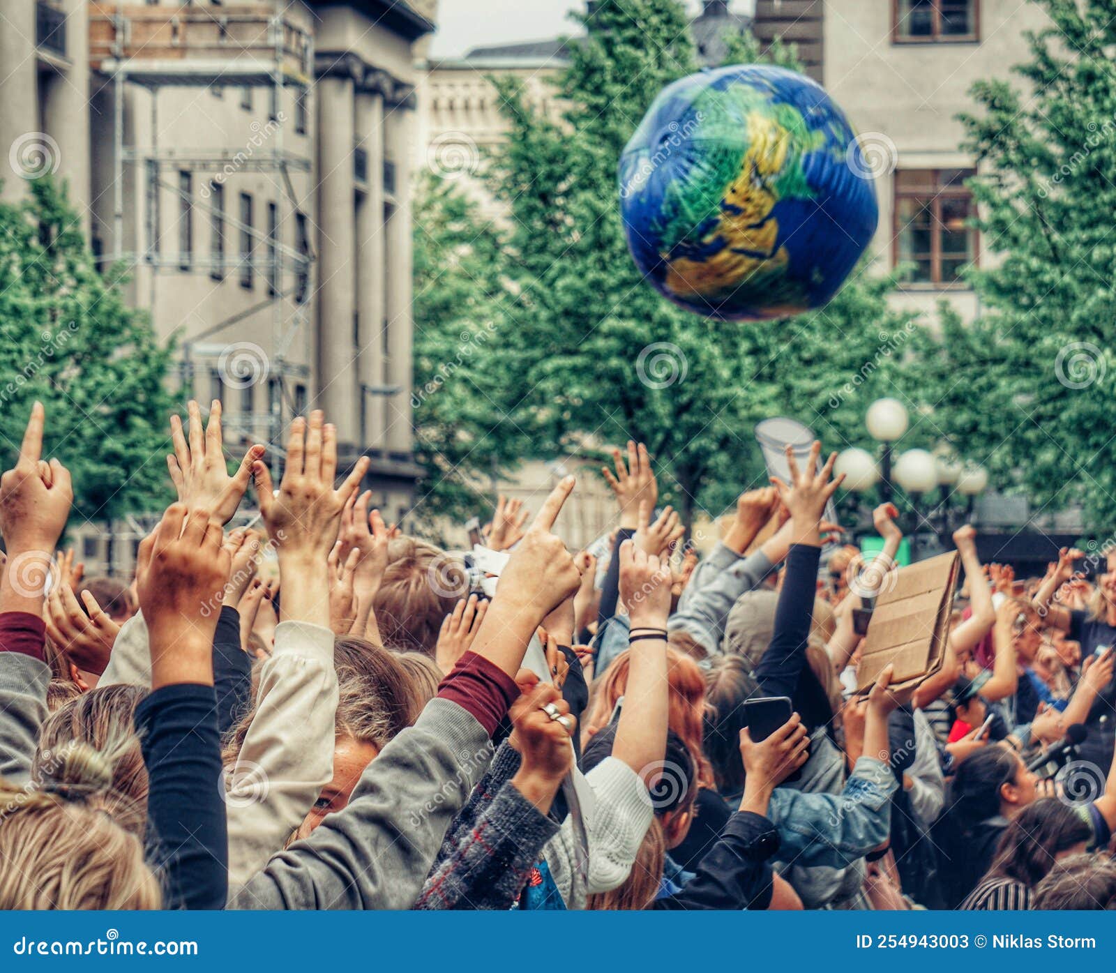 People on Demonstration for the Climate Editorial Stock Photo - Image ...