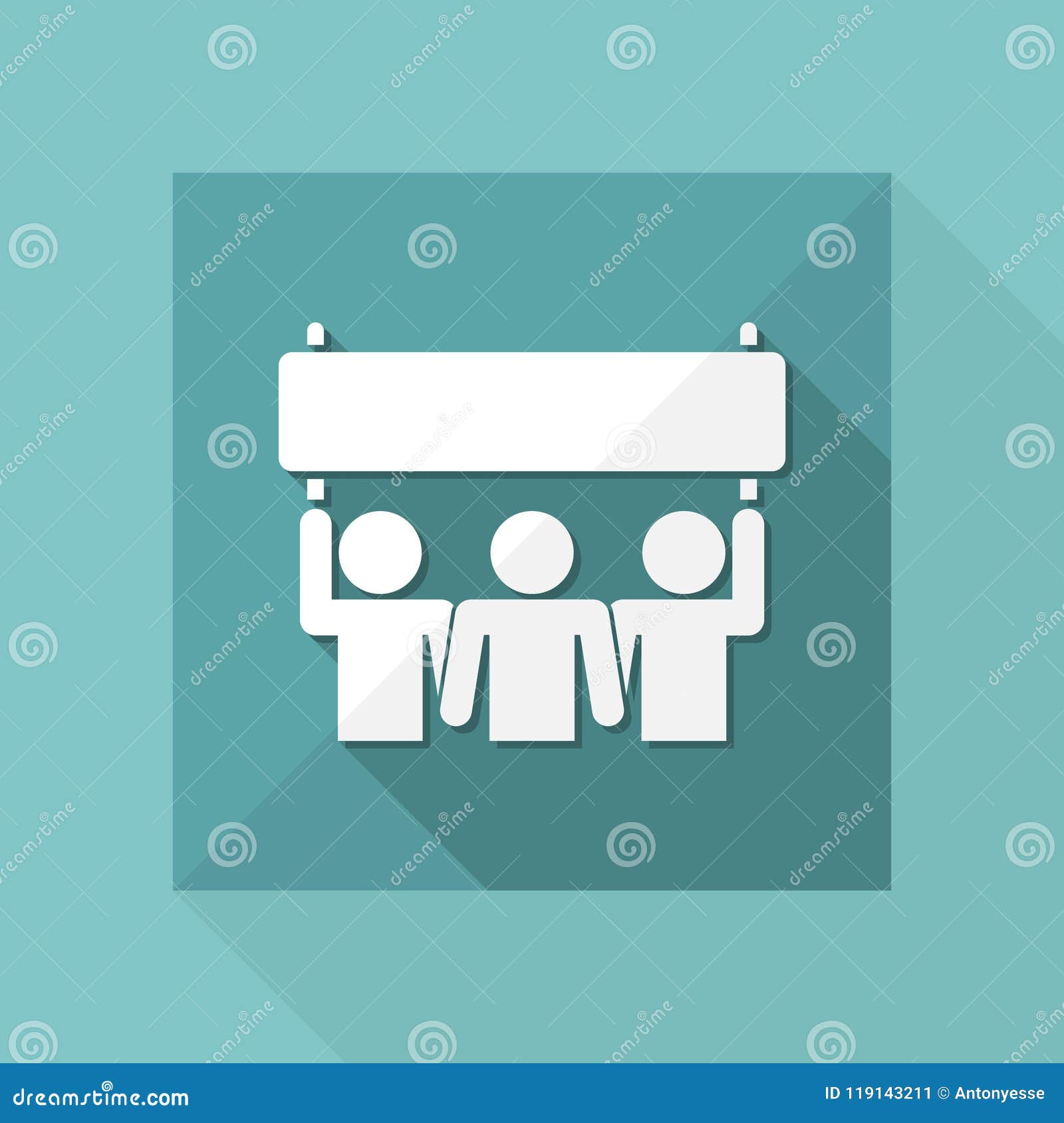 People demonstration icon stock vector. Illustration of demonstration ...