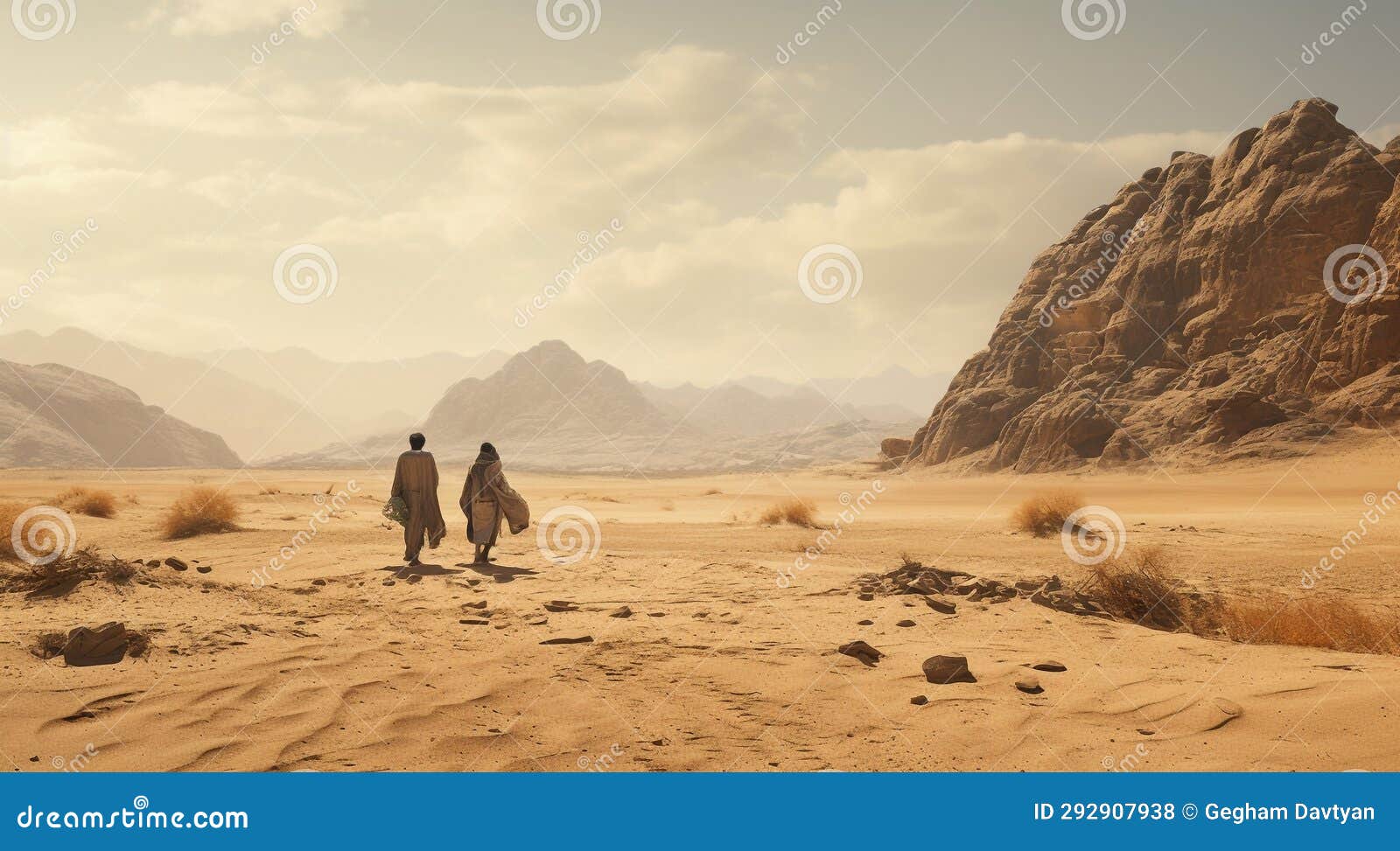 People in the Desert, Desert with Desert Sand, Desert Scene with Sand ...