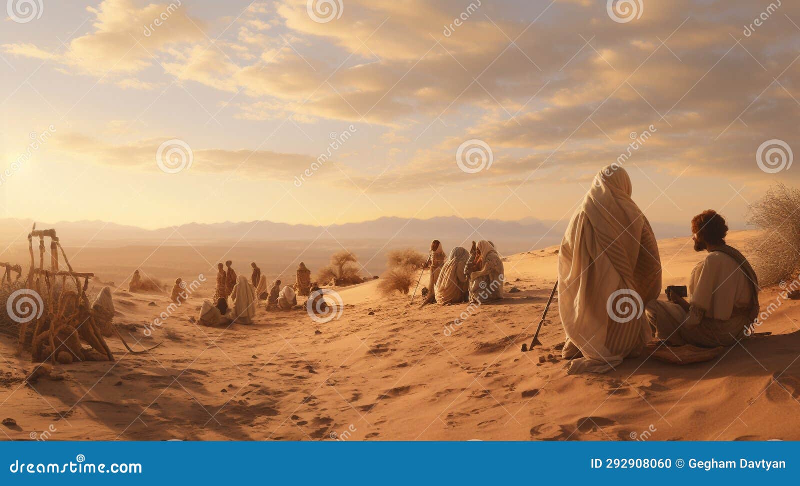 People in the Desert, Desert with Desert Sand, Desert Scene with Sand ...