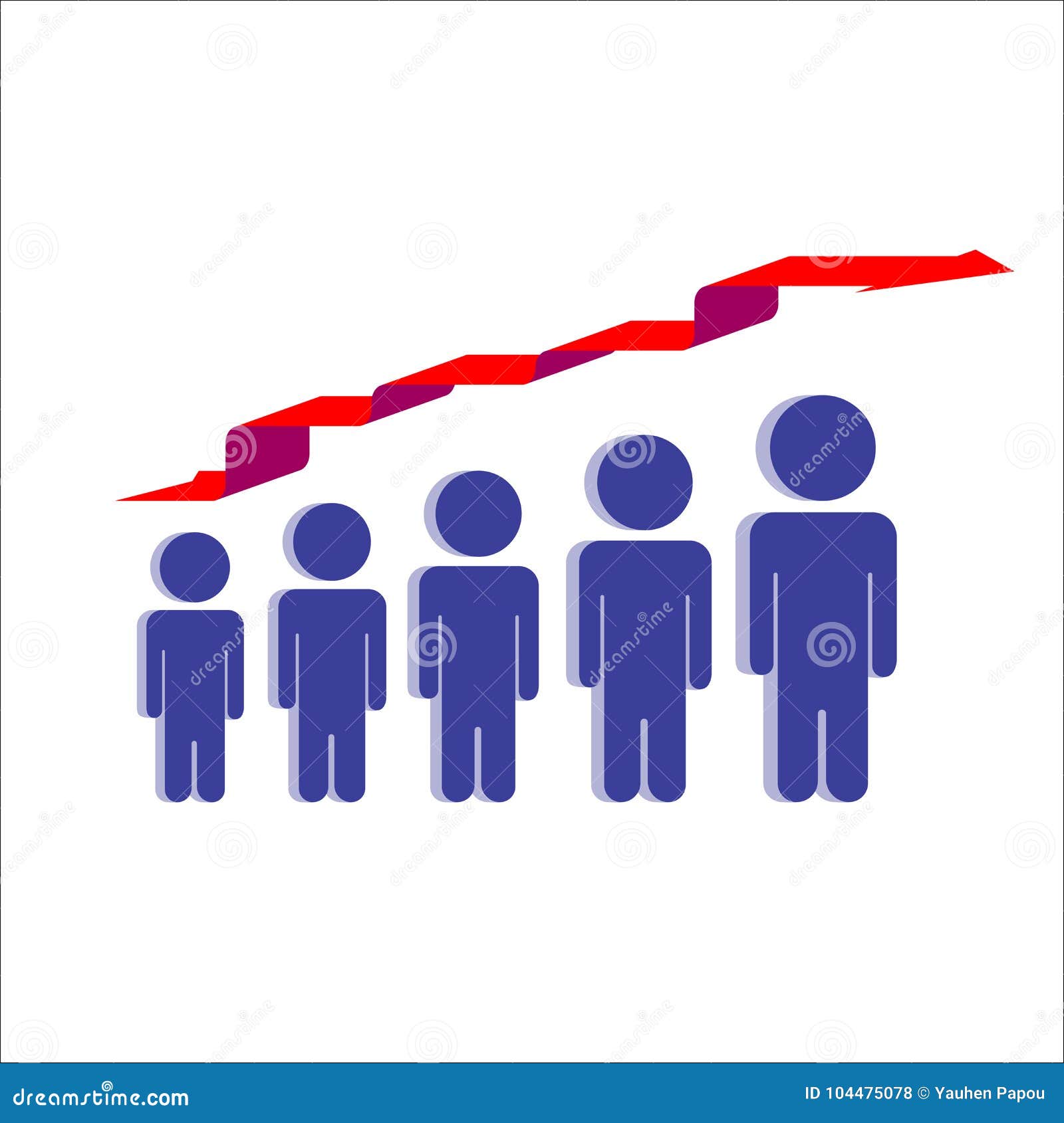 People. Development and Growth Stock Vector - Illustration of ...