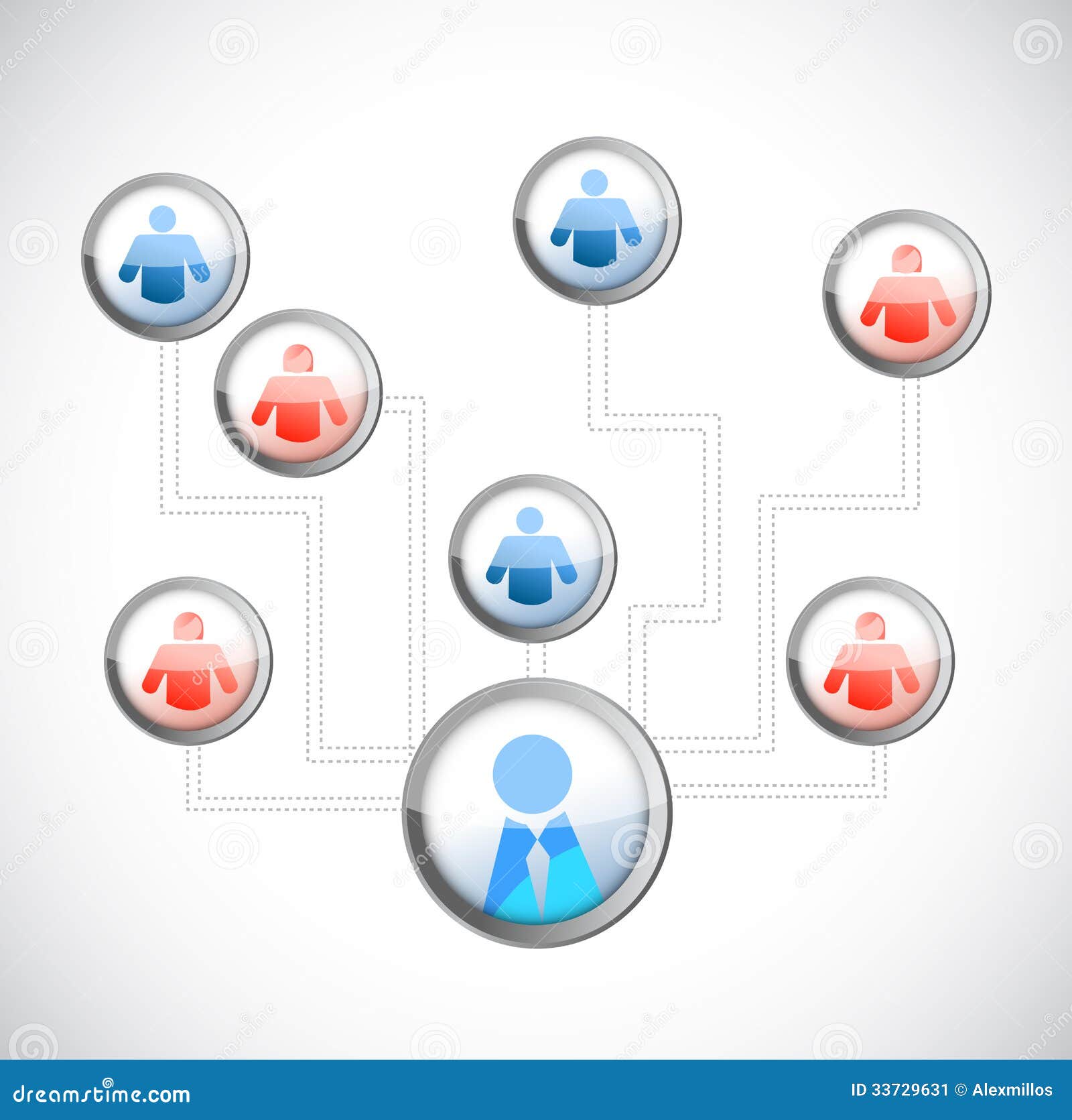 People Diagram Network Illustration | CartoonDealer.com #47572987