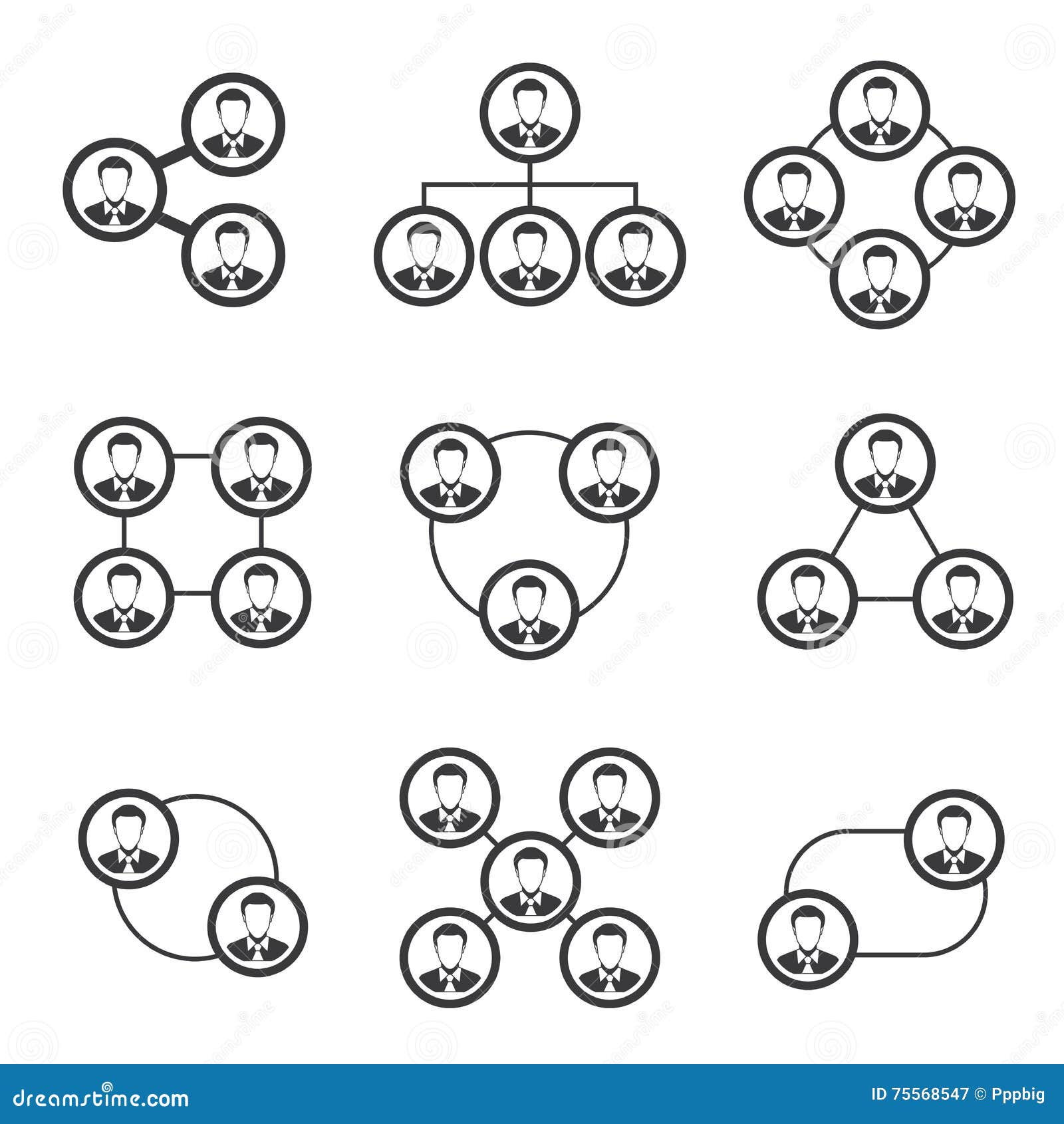 People Diagram Network Illustration | CartoonDealer.com #47572987