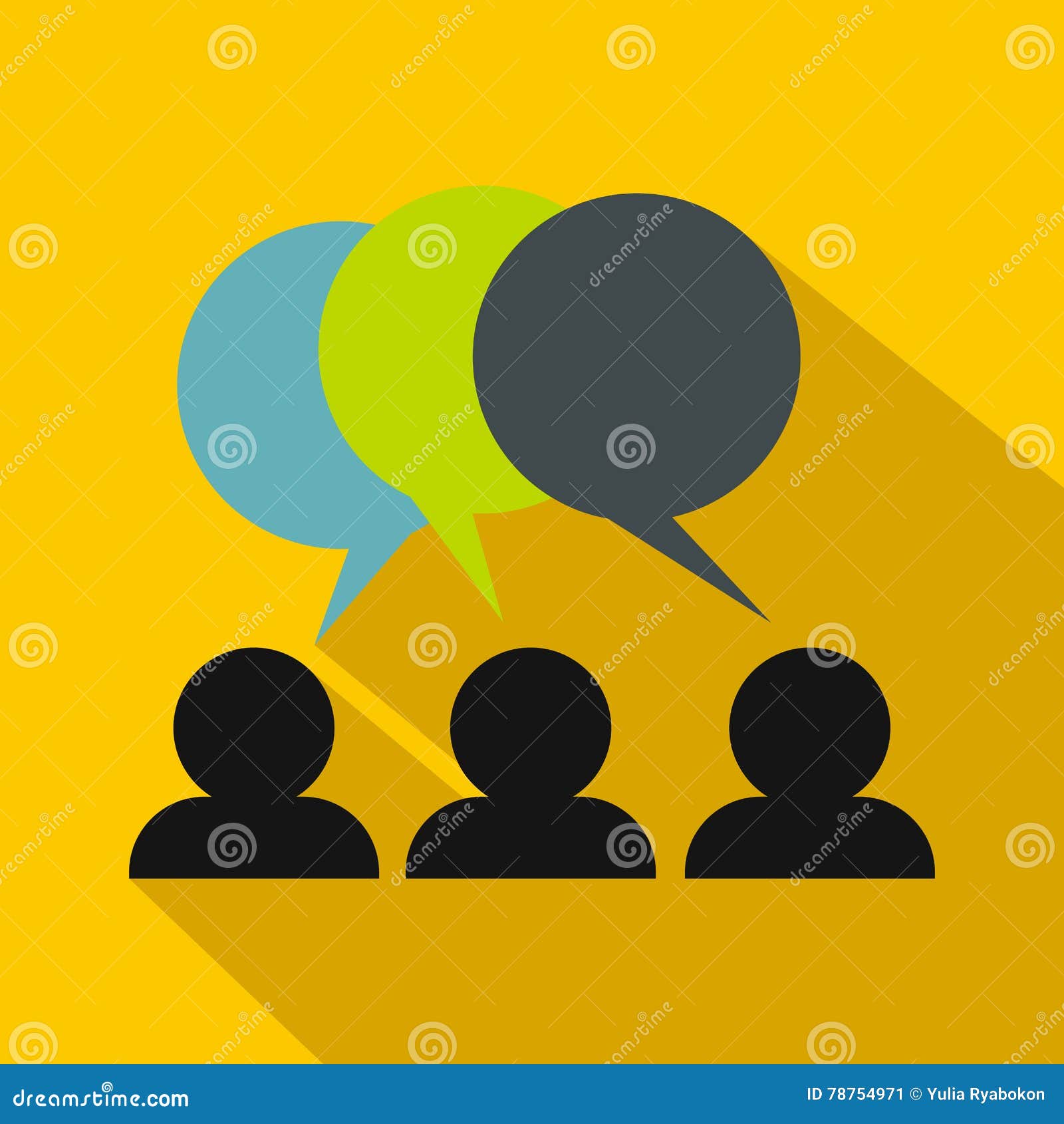 People with Dialog Speech Bubbles Icon Stock Vector - Illustration of ...