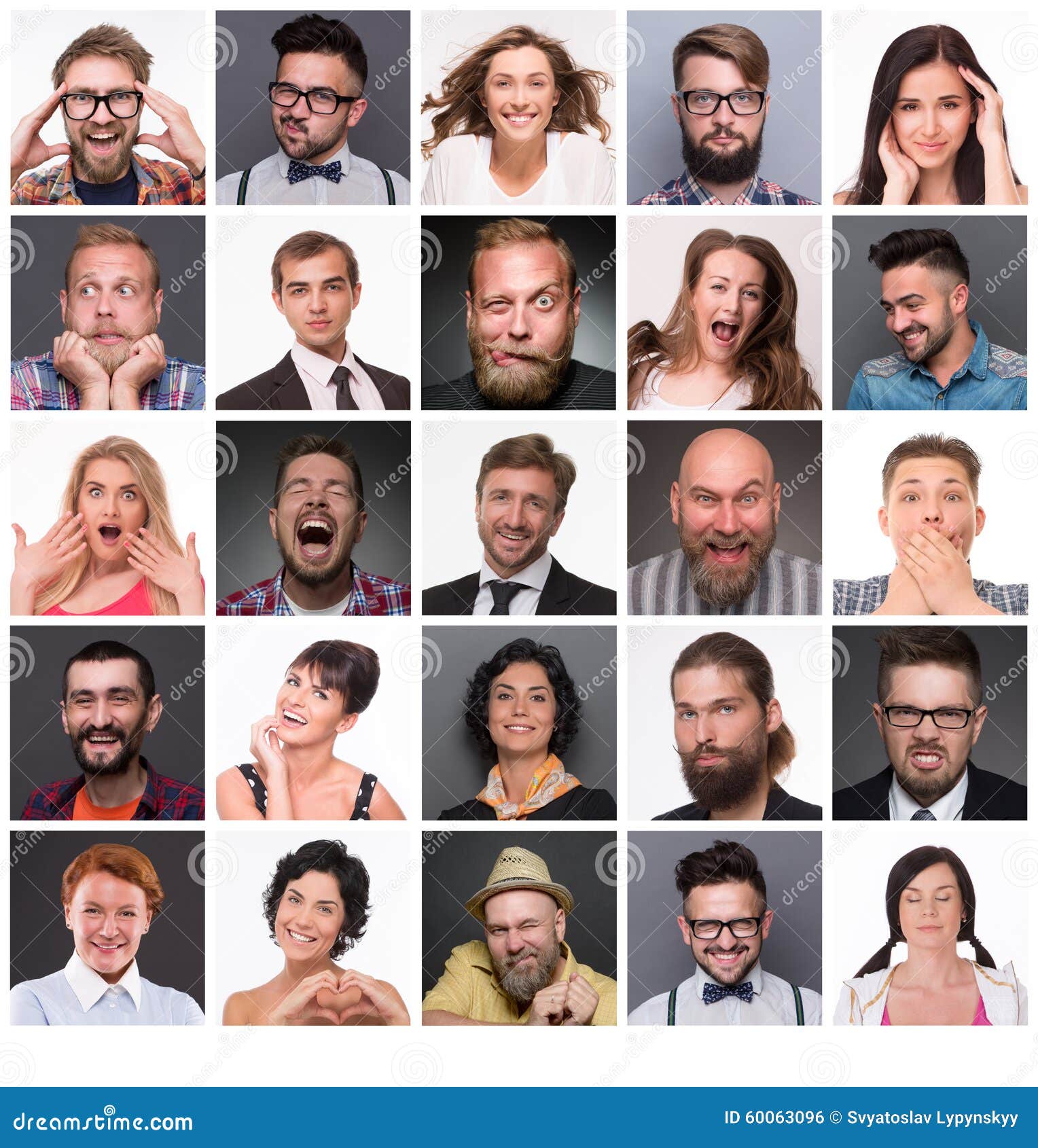 People with Different Emotions Stock Photo - Image of male, smiling ...