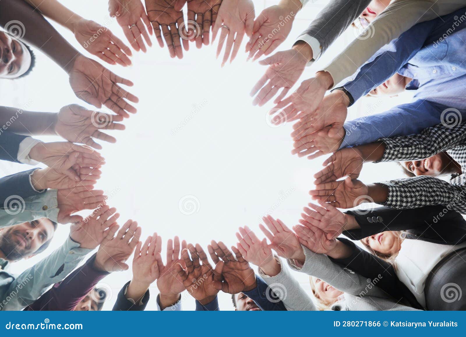 People of Different Ethnicities Uniting To Cooperate Together Stock ...