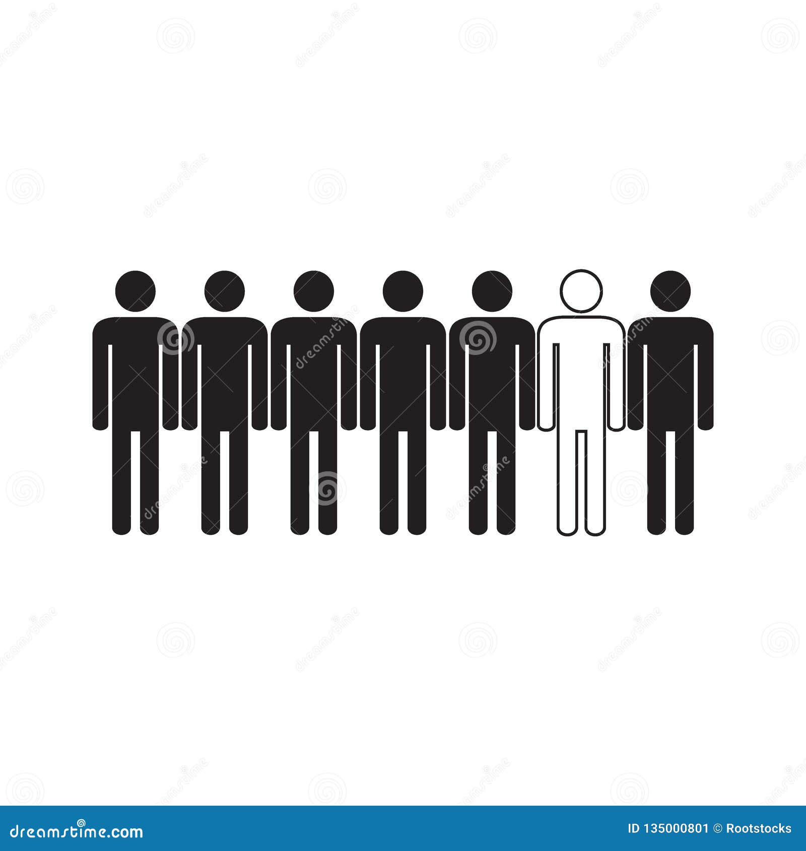 People are different. Icon stock illustration. Illustration of ...