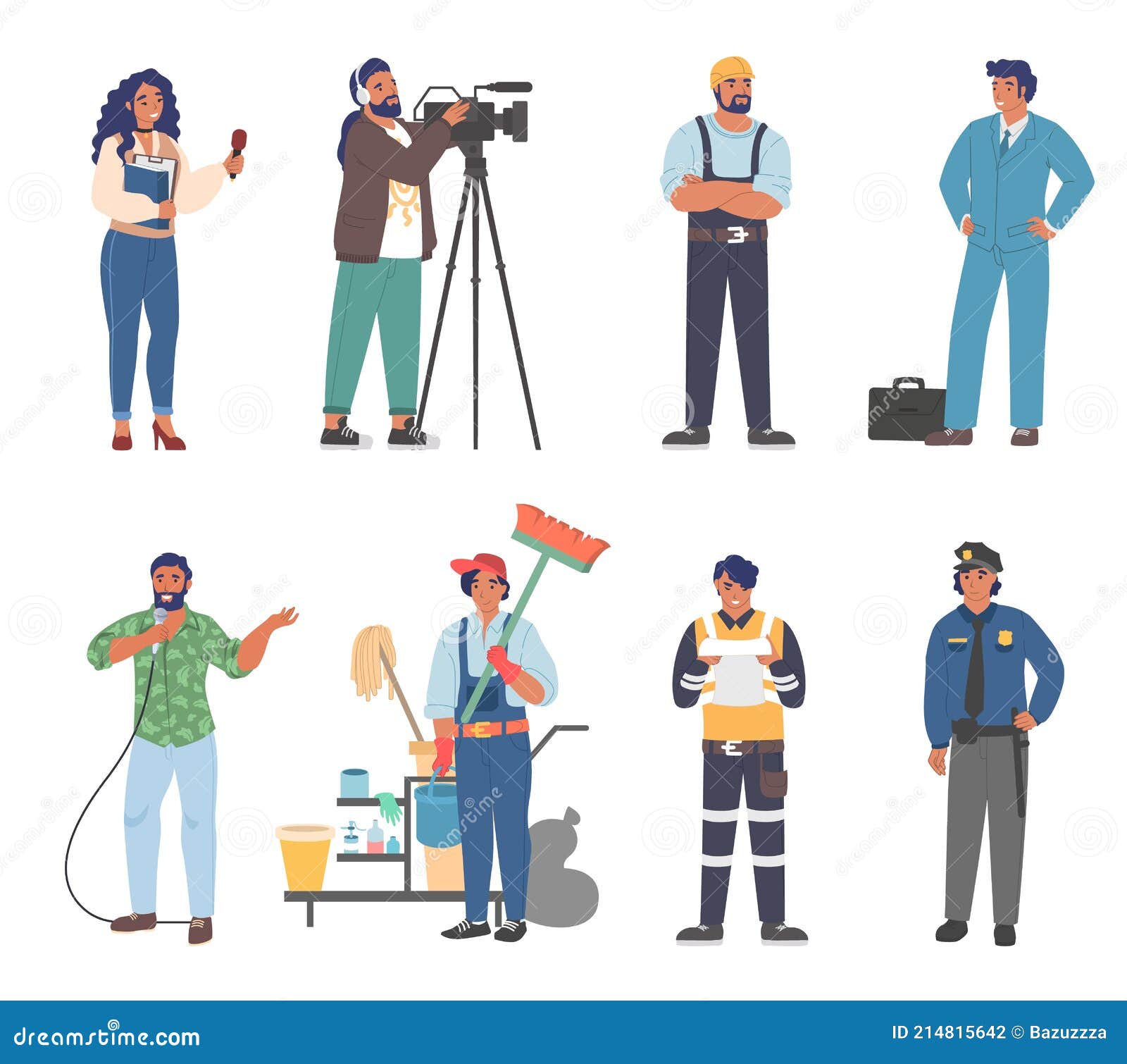 People of Different Occupations and Professions, Workers in Uniform ...