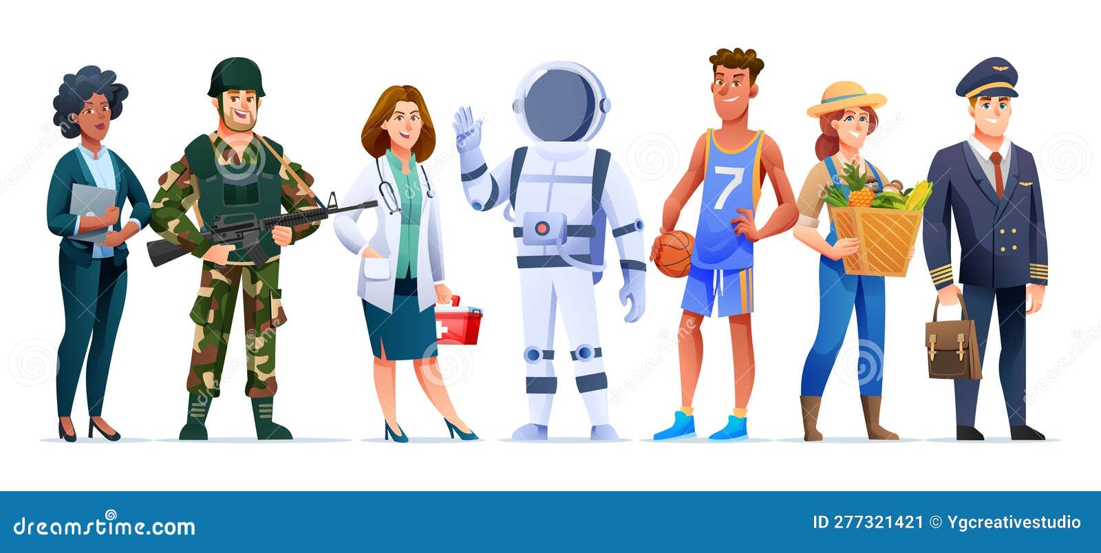People of Different Profession Characters Stock Vector - Illustration ...