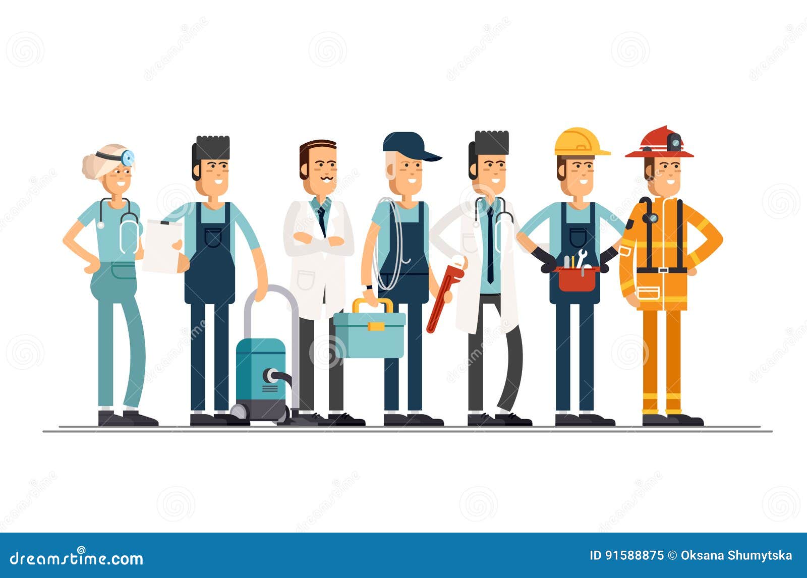 People Of Different Professions Cartoon Vector | CartoonDealer.com ...