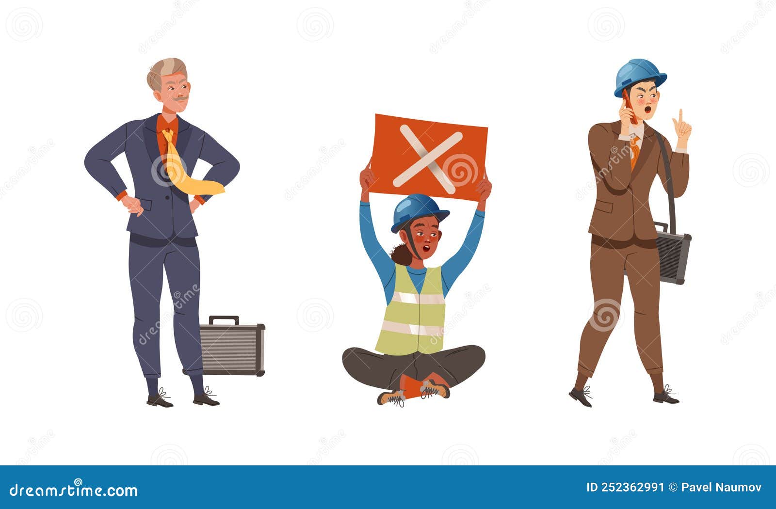 People of Different Professions Protesting and Discussing Social Issues ...