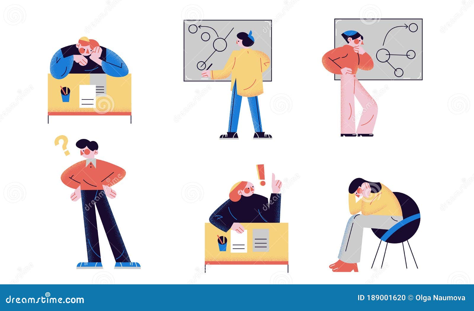 People of Different Professions Thinking Hardly and Trying To Create ...