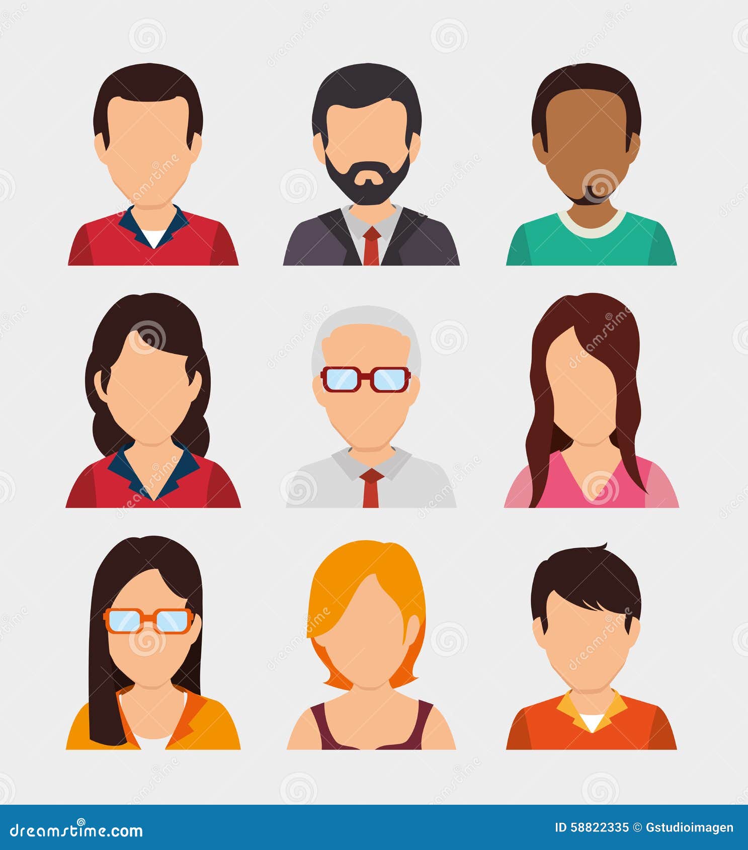 People digital design. stock vector. Illustration of colorful - 58822335