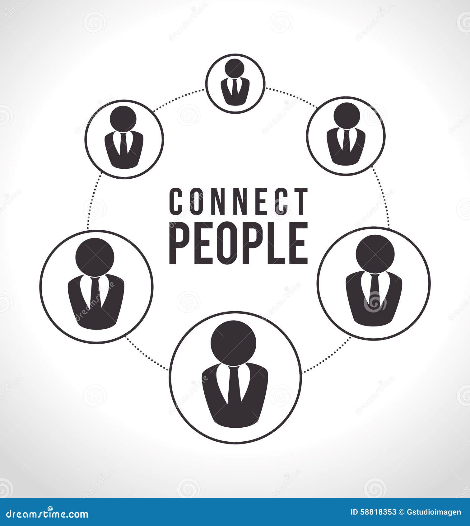 People digital design. stock vector. Illustration of connection - 58818353