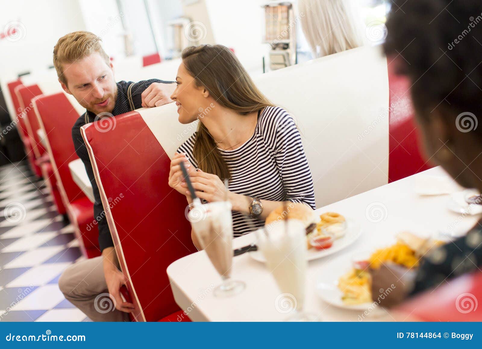 People in diner stock photo. Image of gourmet, sitting - 78144864