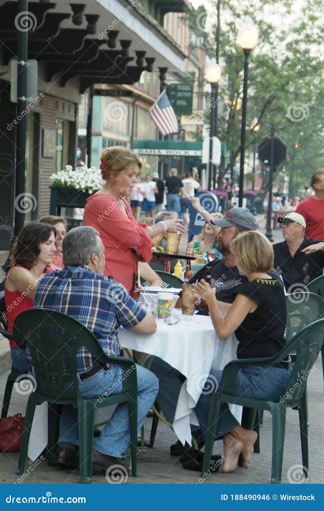 People Dining Outside at Restaurant Editorial Photo - Image of food ...