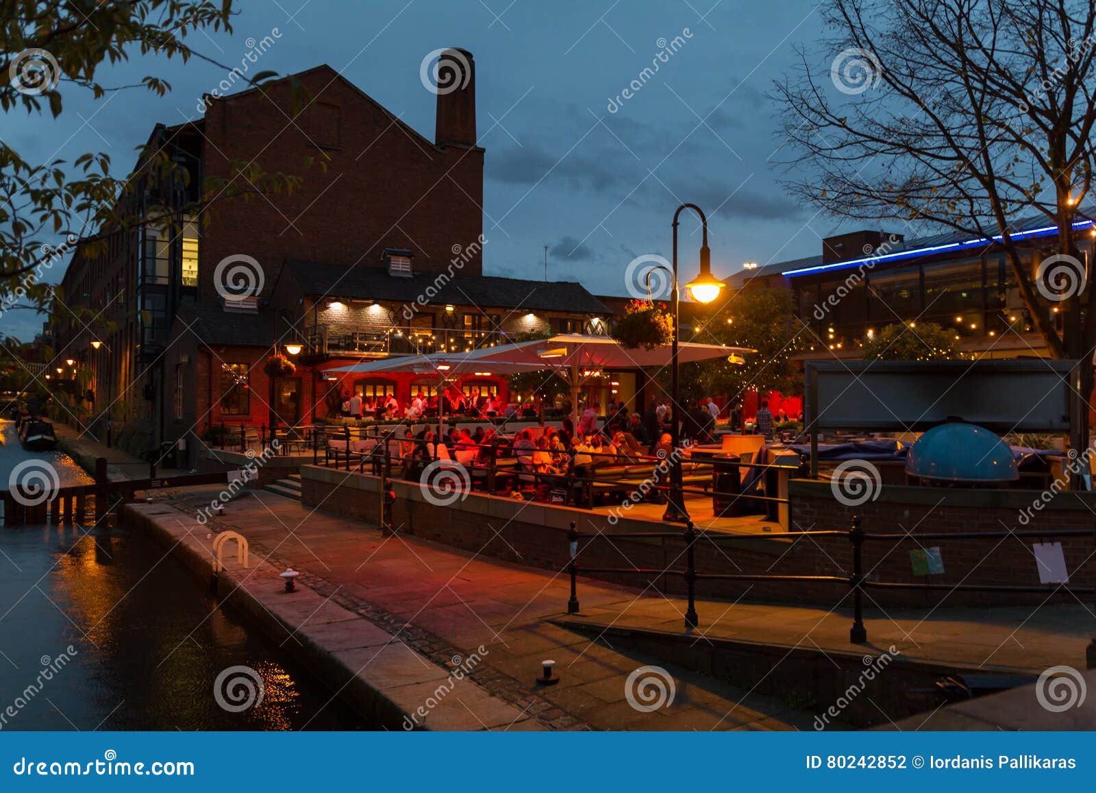 People Dining at Restaurant in Castlefield District Editorial ...