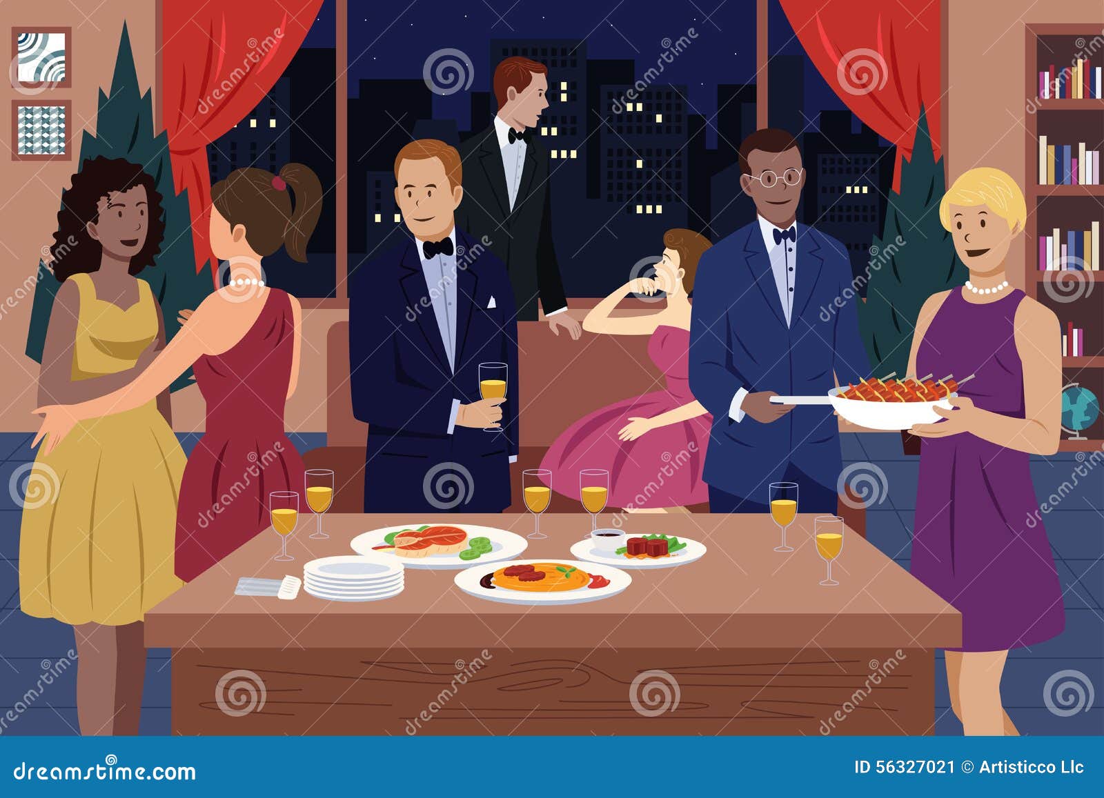 Birthday Dinner Party Clip Art