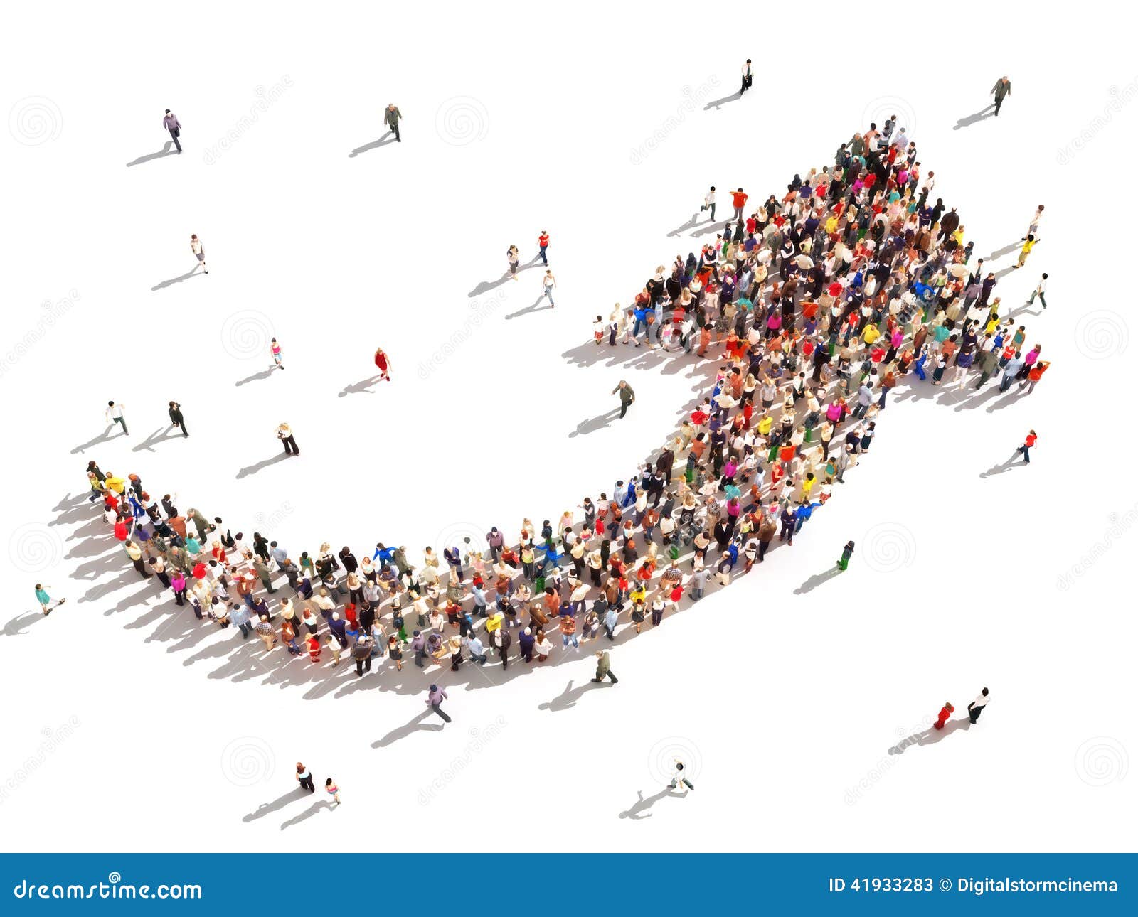 People with direction. stock illustration. Illustration of direction ...