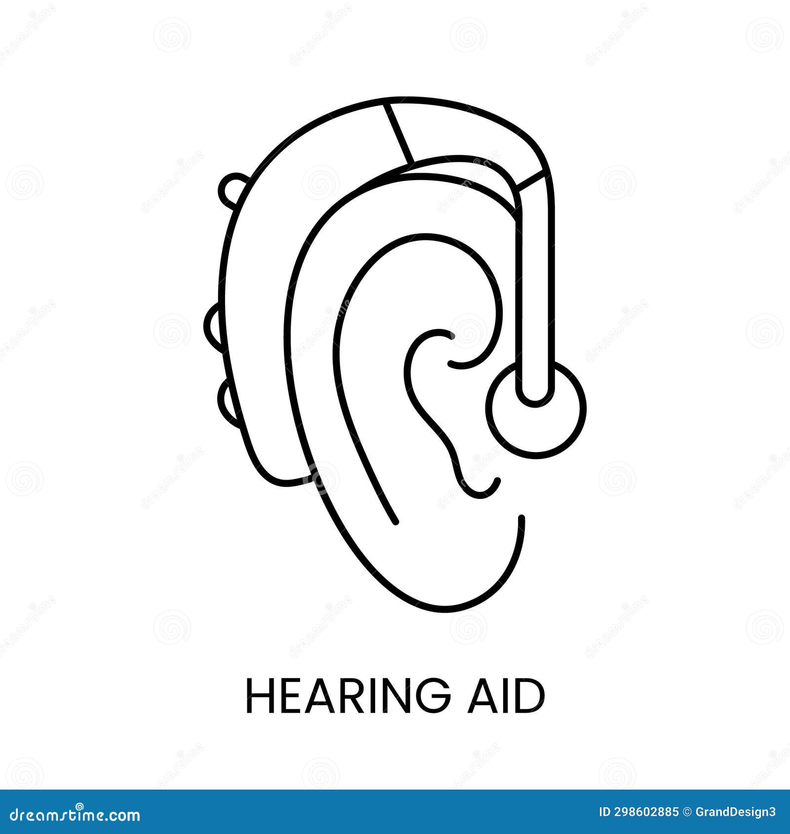 People with Disabilities, Hearing Problems Line Icon Vector Stock ...