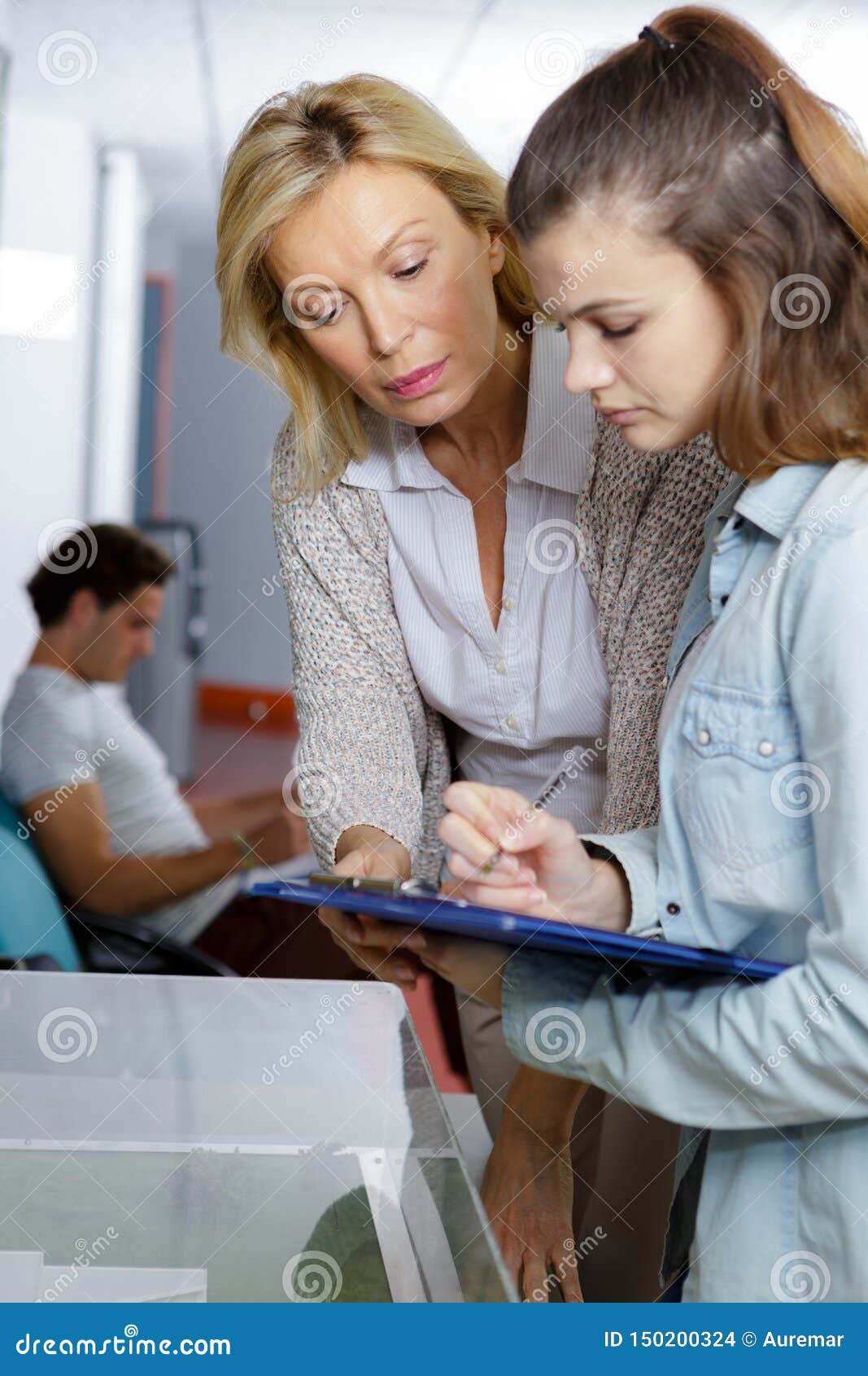 2 People Discussing Concept Stock Photo - Image of glad, occupation ...