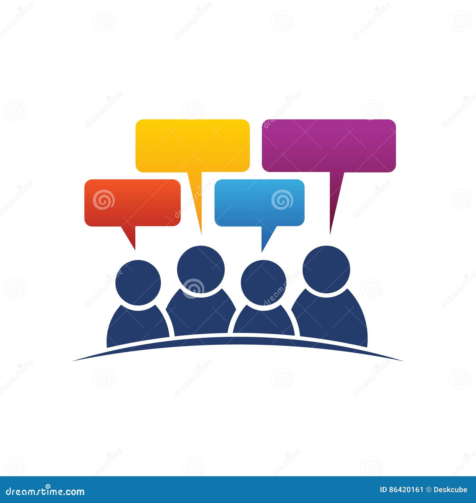 People Discussion Debate Illustration Stock Illustration - Illustration ...