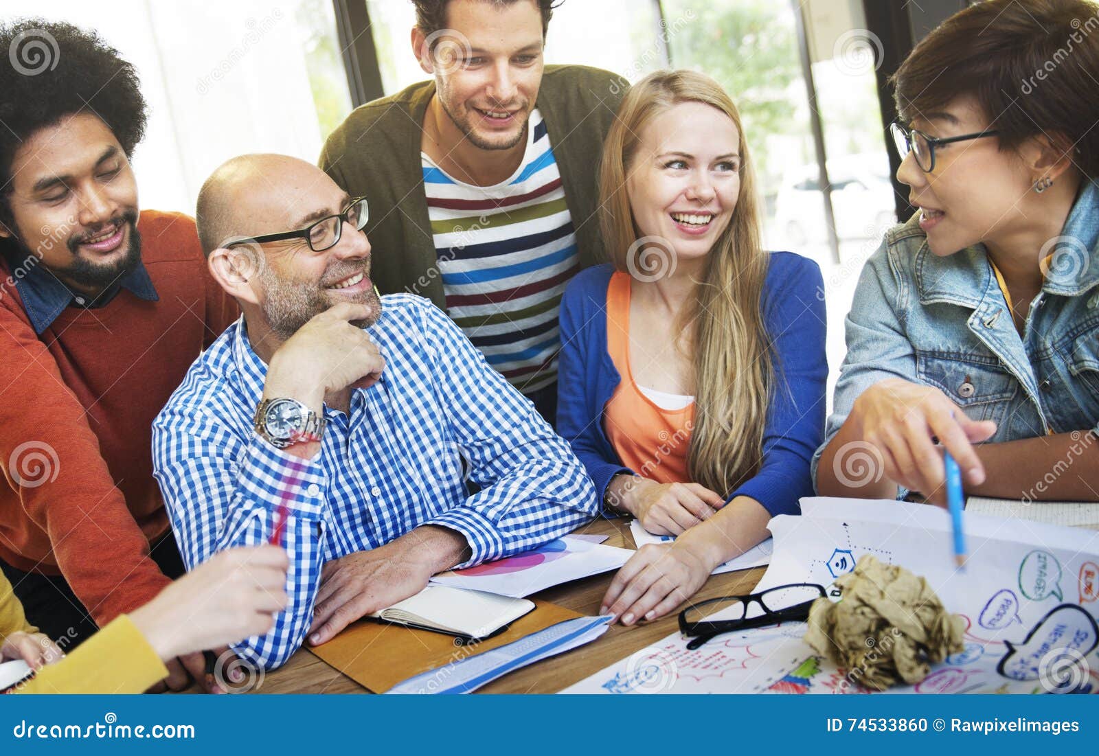 People Diversity Business Discussion Planning Concept Stock Photo ...