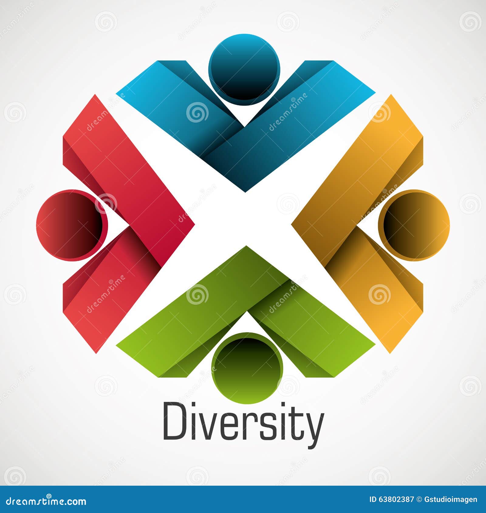 People Diversity Colorful Icon Stock Illustration - Illustration of ...