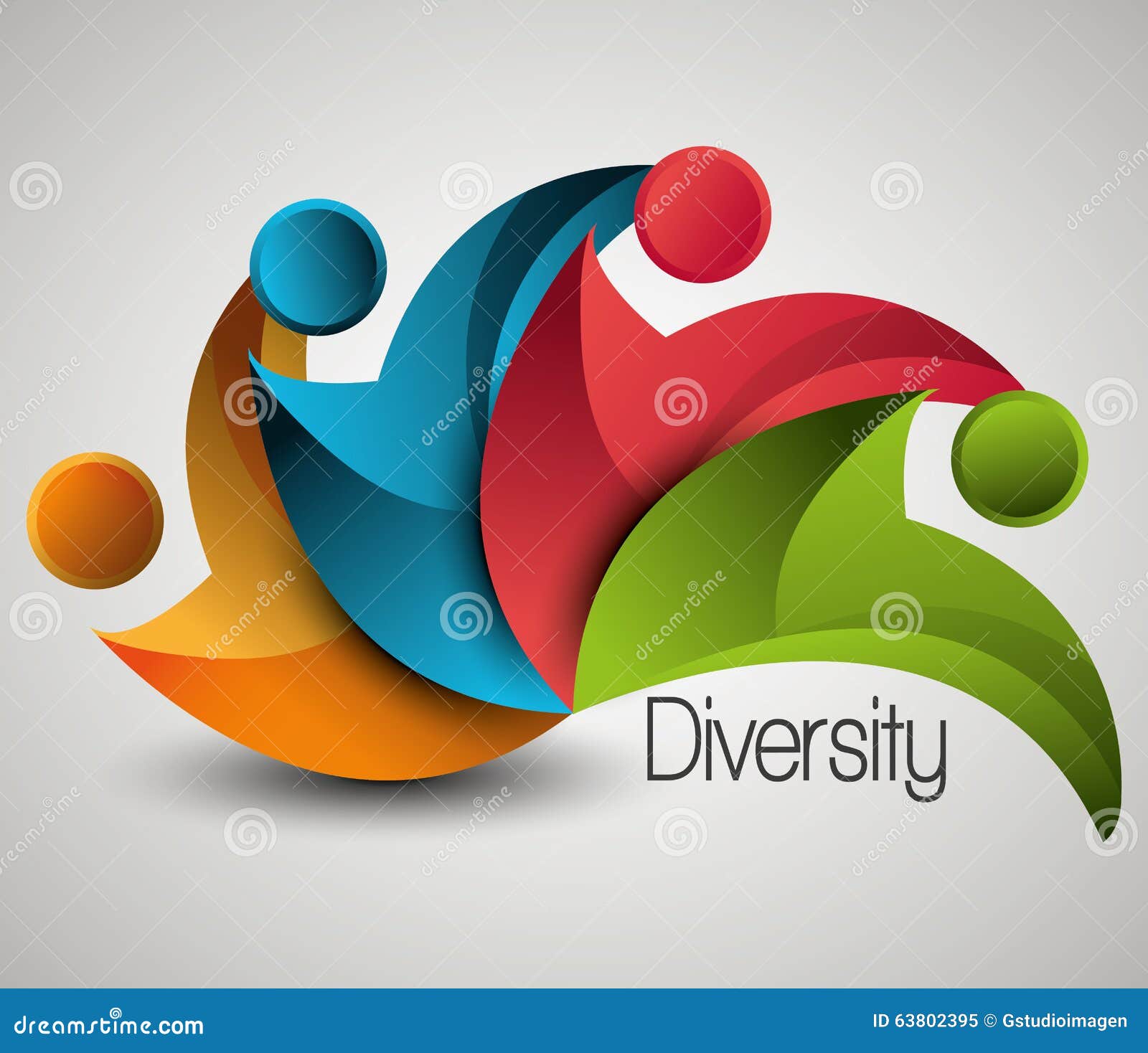 People Diversity Colorful Icon Stock Illustration - Illustration of ...