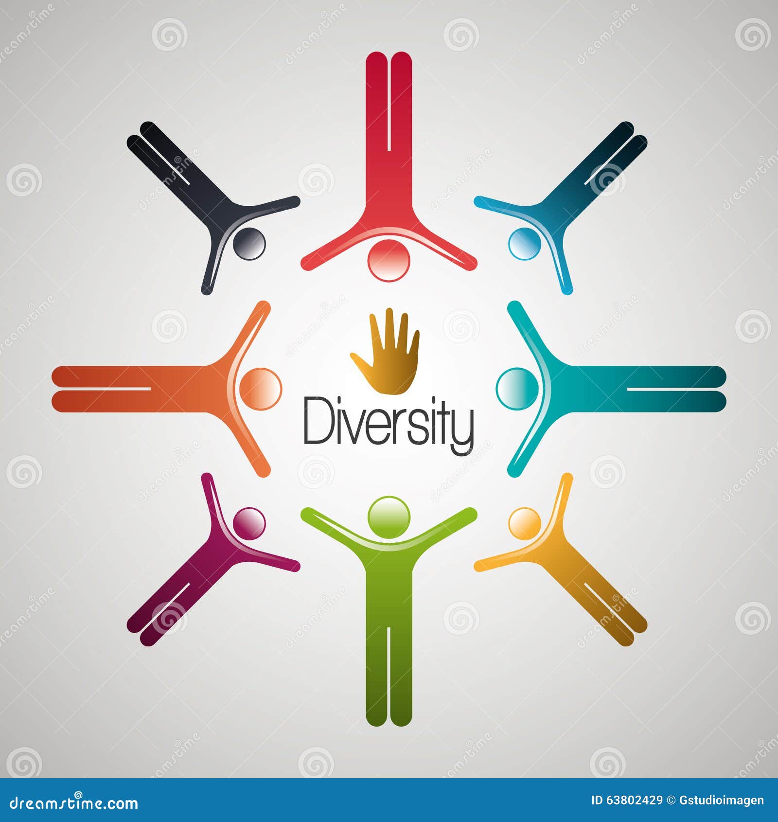 People Diversity Colorful Icon Stock Illustration - Illustration of ...