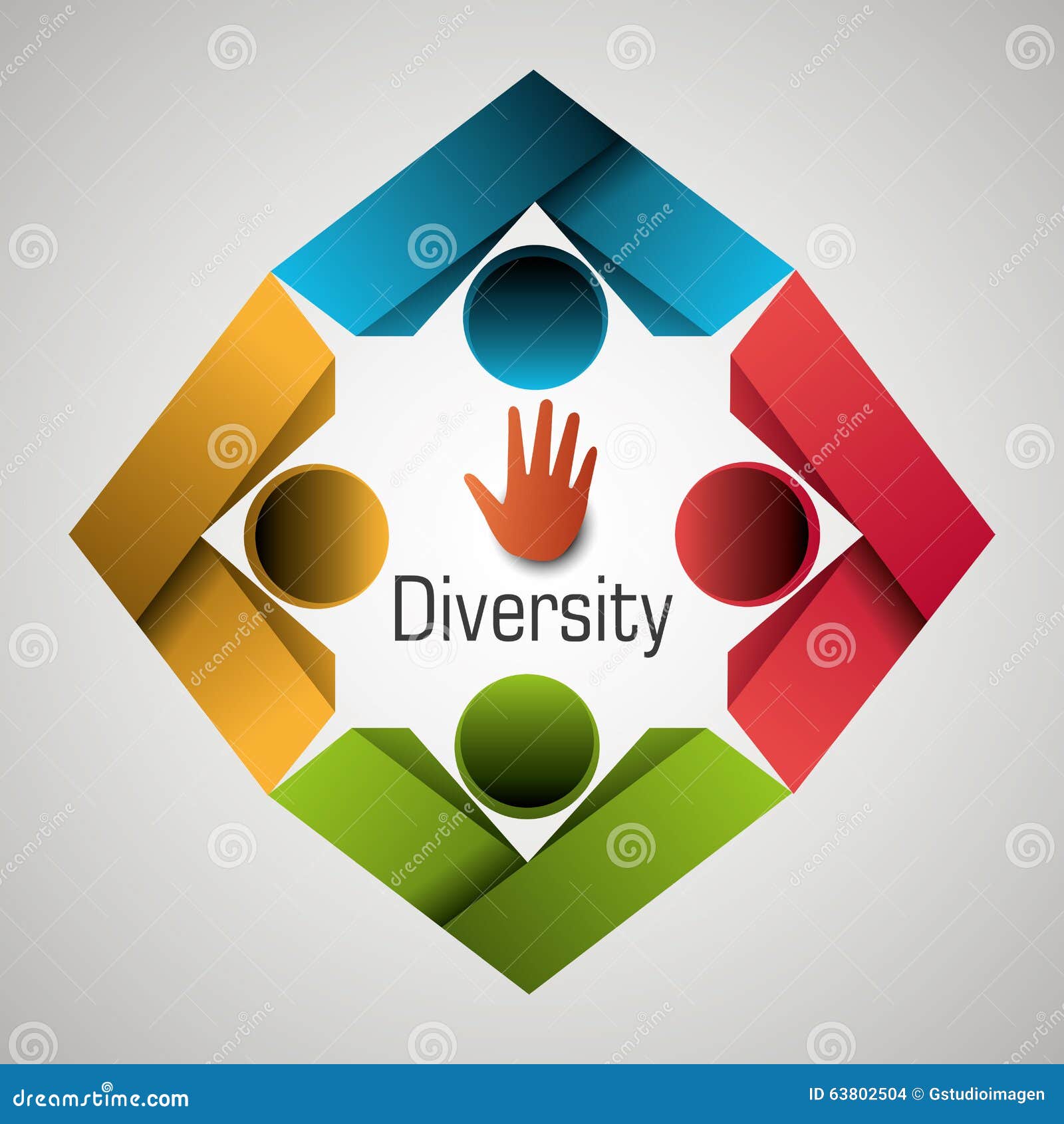 People Diversity Colorful Icon Stock Illustration - Illustration of ...