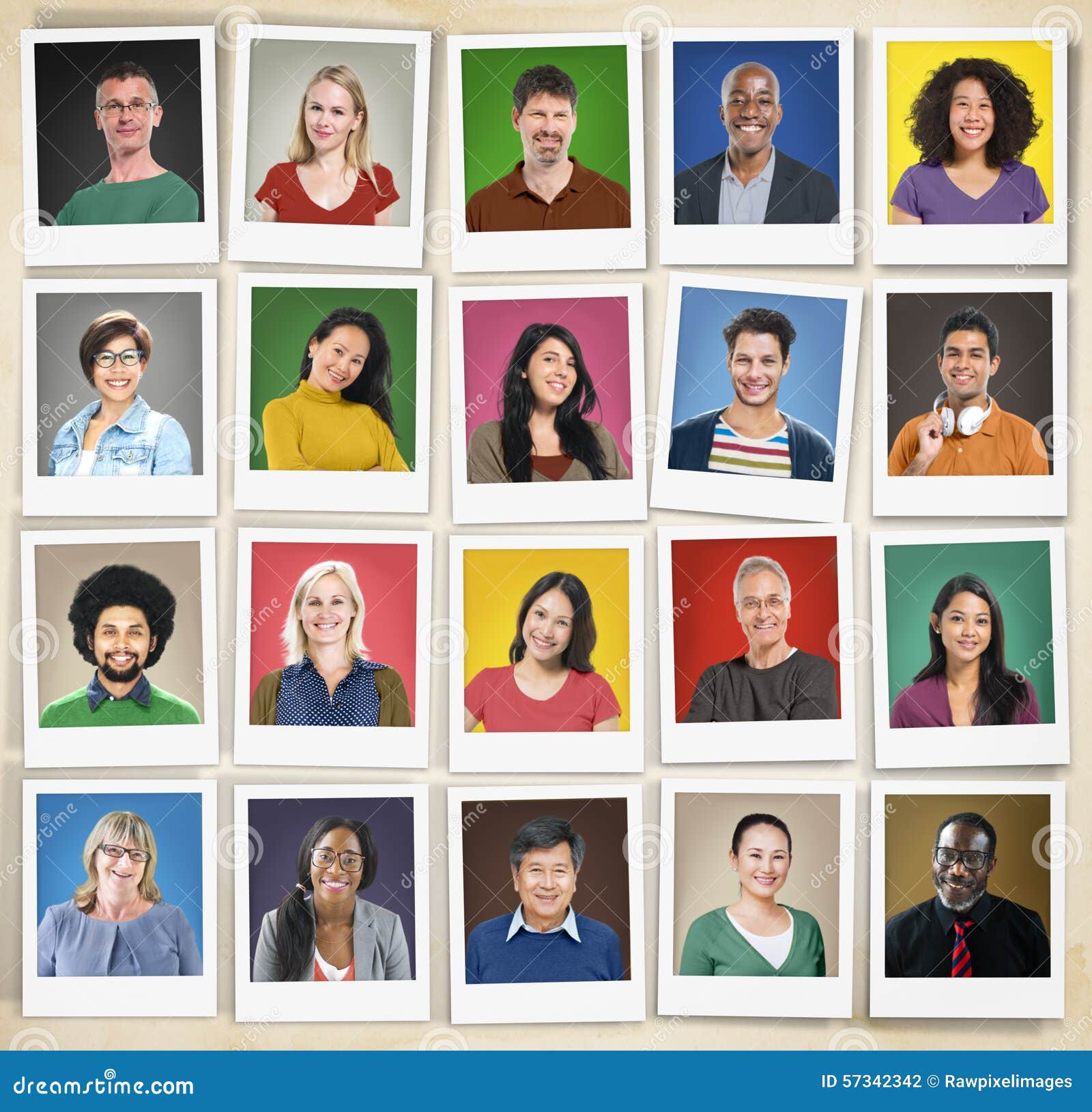 People Diversity Faces Human Face Portrait Community Concept Stock ...