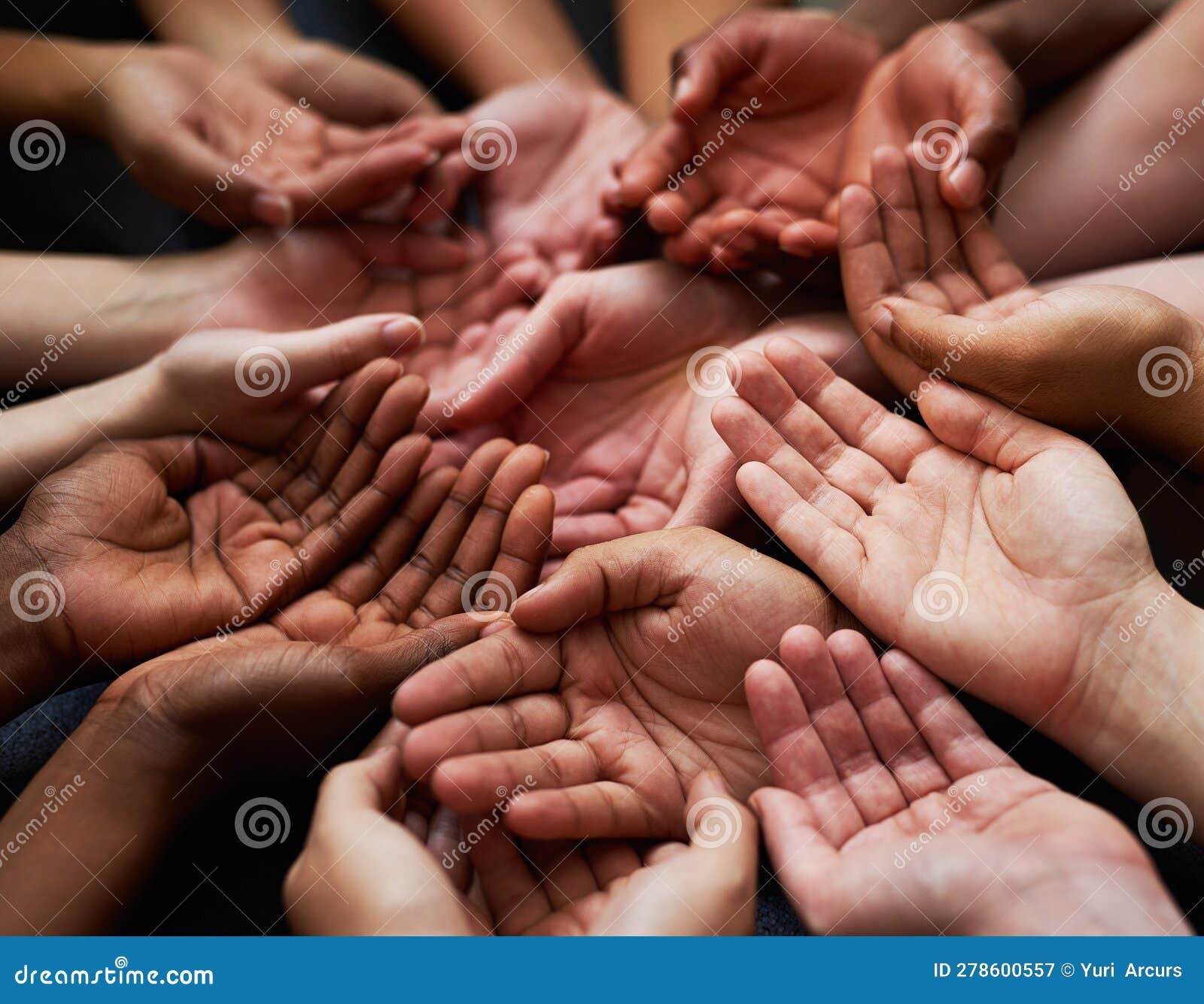 People, Diversity and Open Palm with Support in a Community with Unity ...