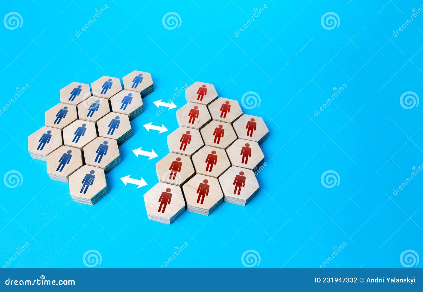 People are Divided into Two Groups. Two Camps of Thought. Community ...