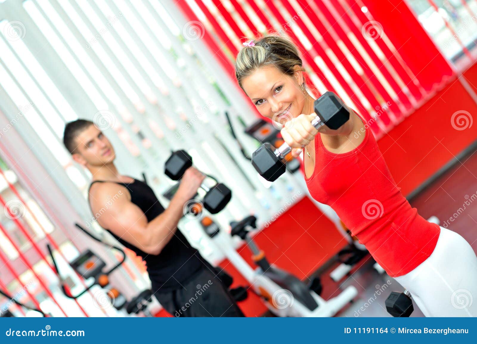 People Doing Exercises in the Gym Stock Photo - Image of slim ...